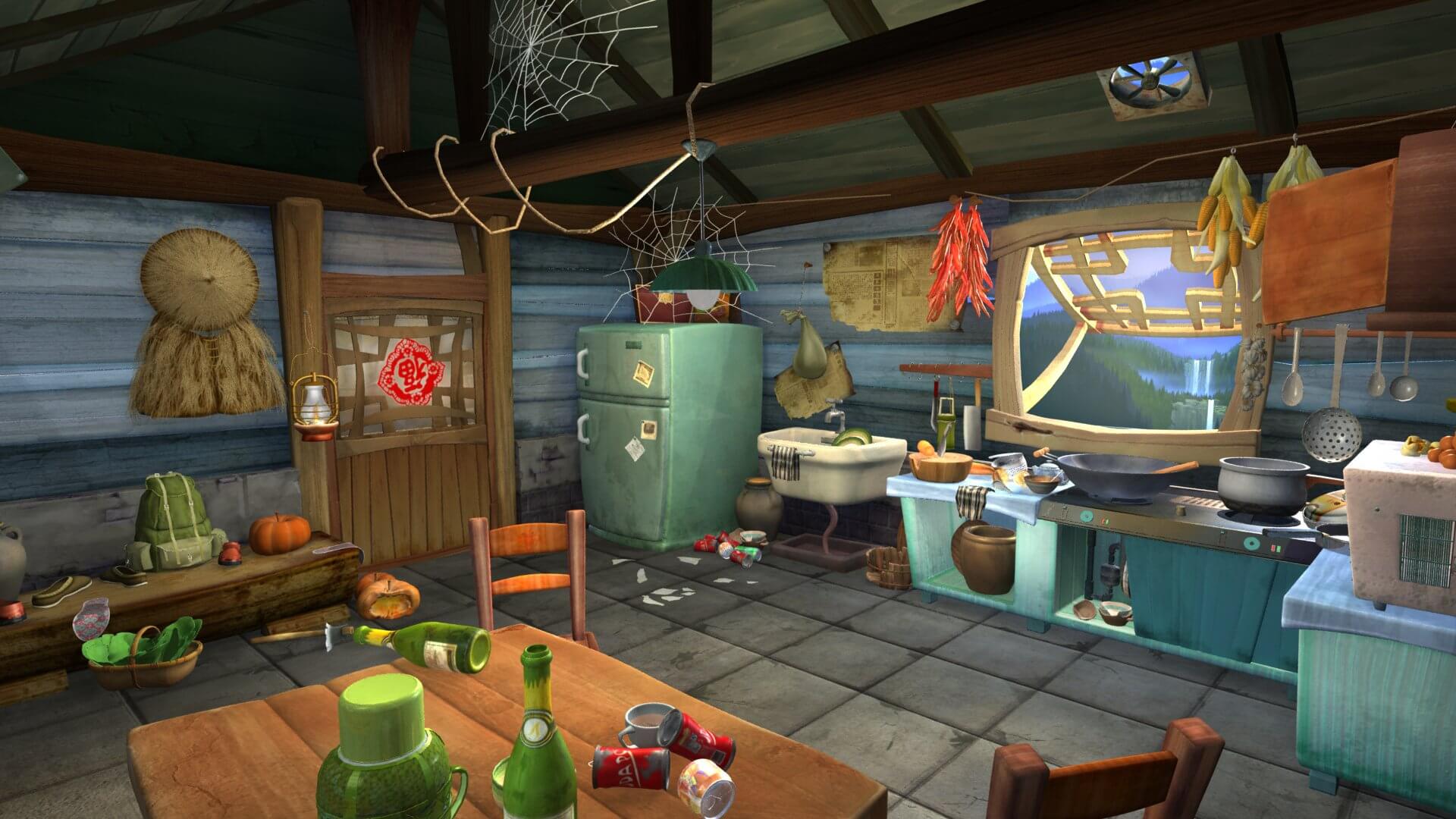 Cartoon Kitchen - 3D Model by tingting