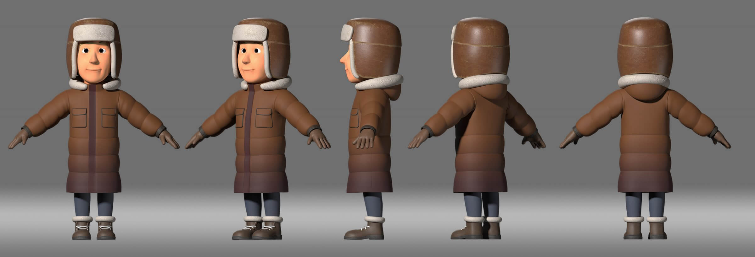 Cartoon Man - 3D Model by tingting