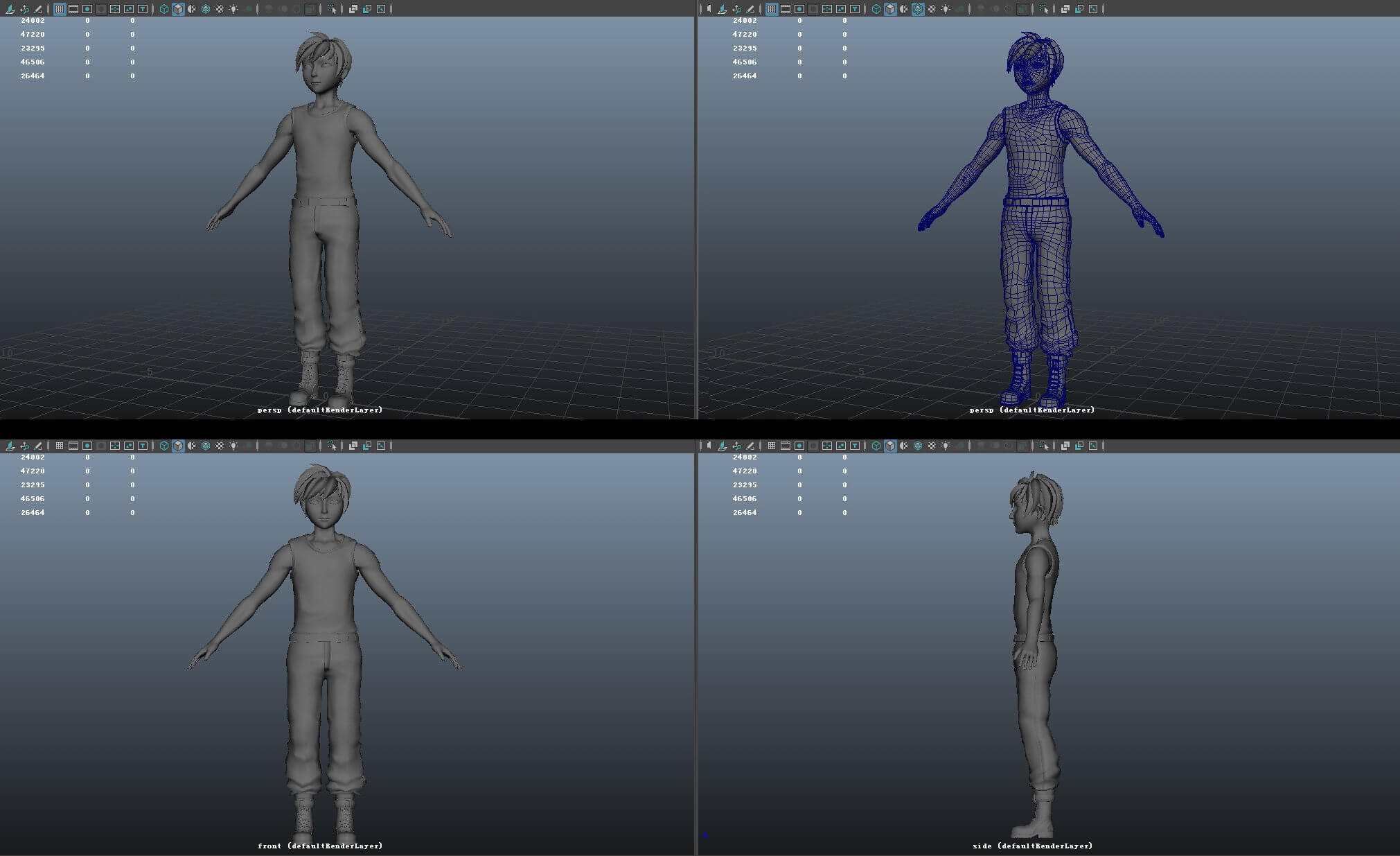 Cartoon Man - 3D Model by tingting