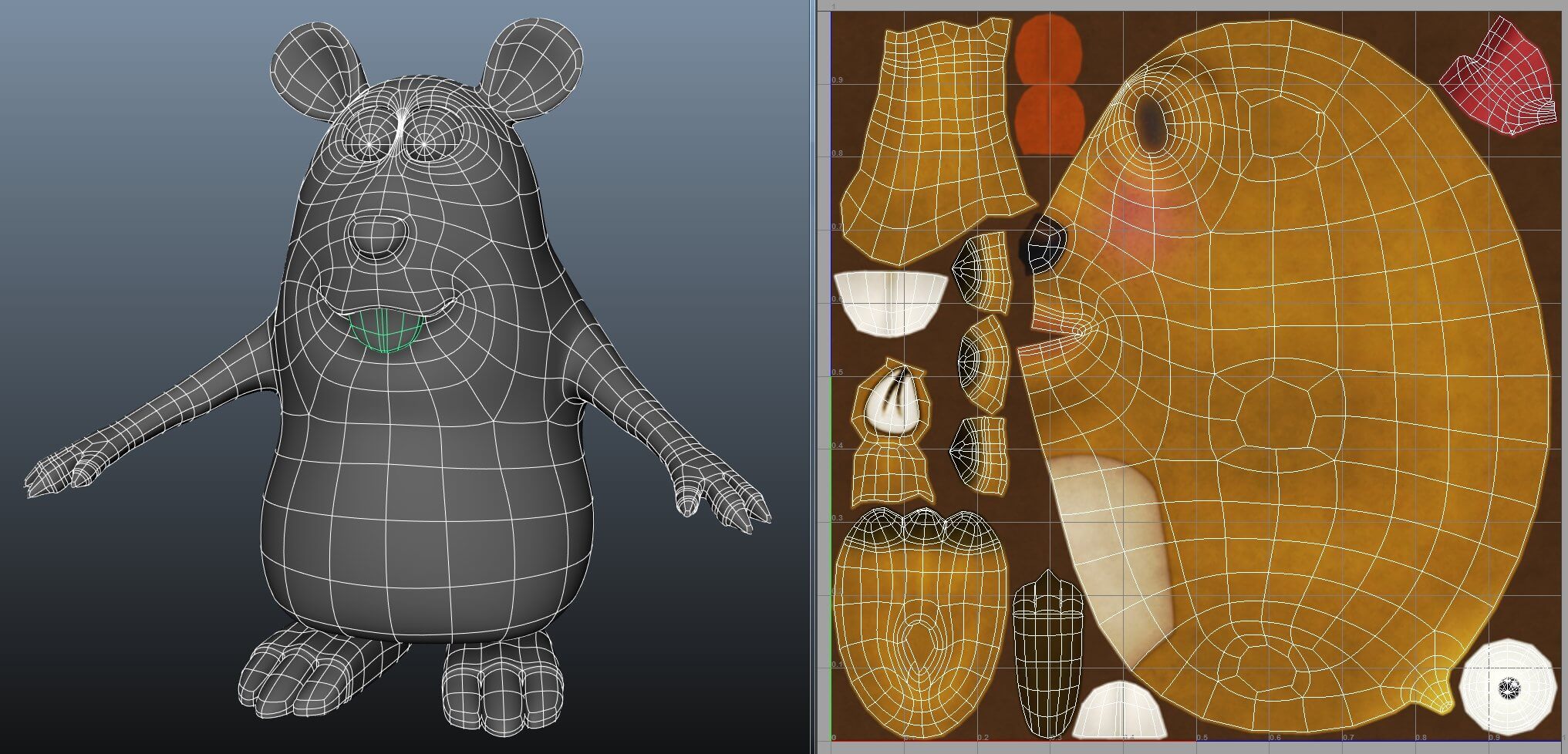 Cartoon Mouse - 3D Model by tingting