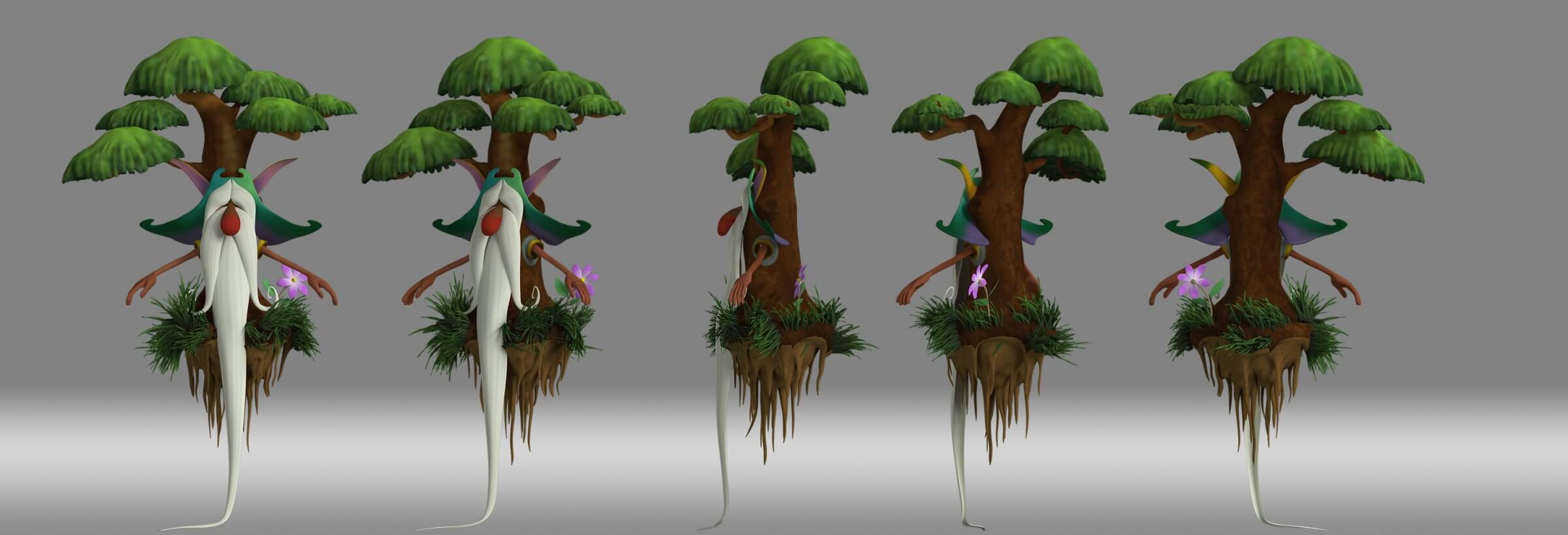 Cartoon Tree Man Tree Spirit - 3D Model by tingting