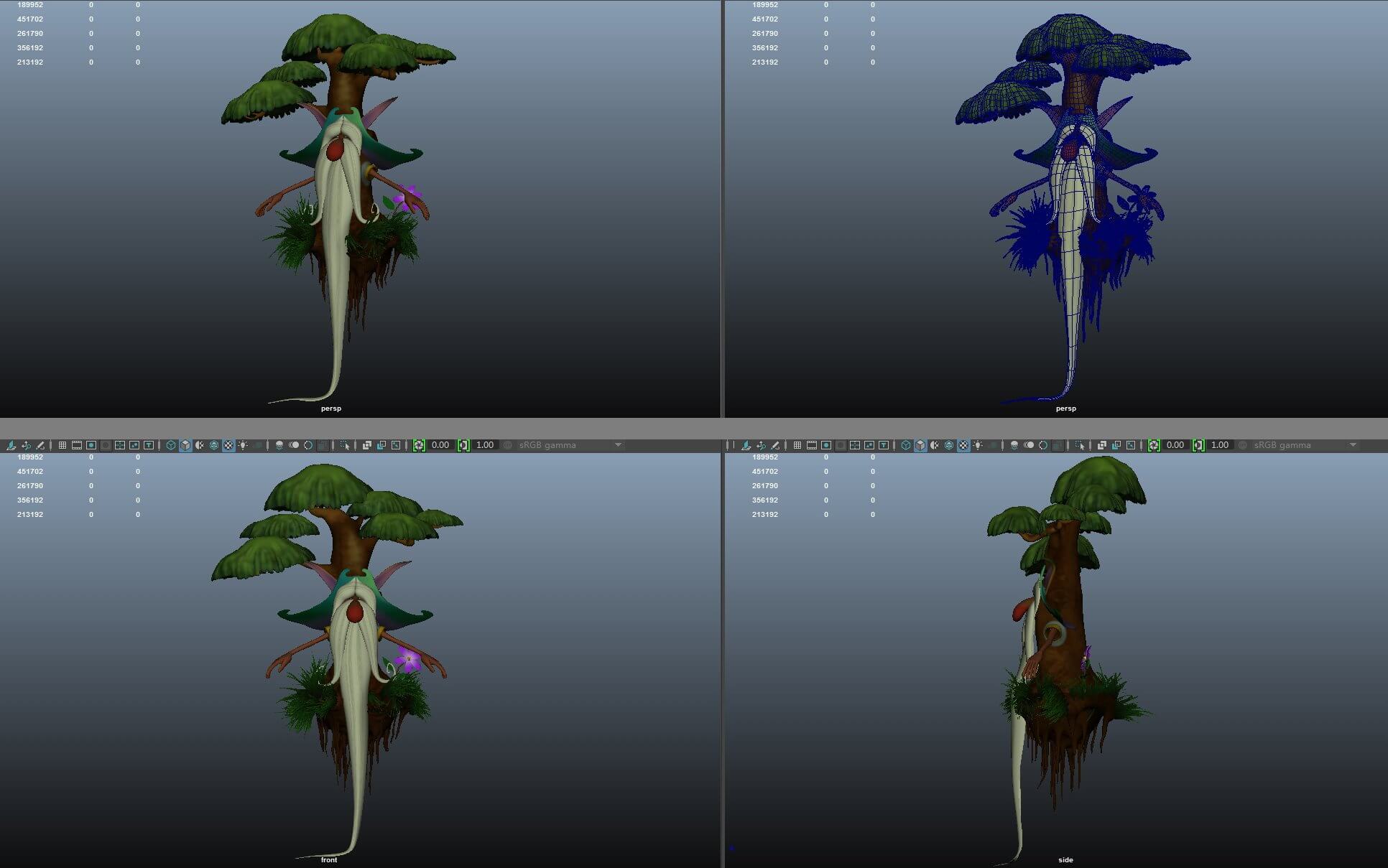 Cartoon Tree Man Tree Spirit - 3D Model by tingting