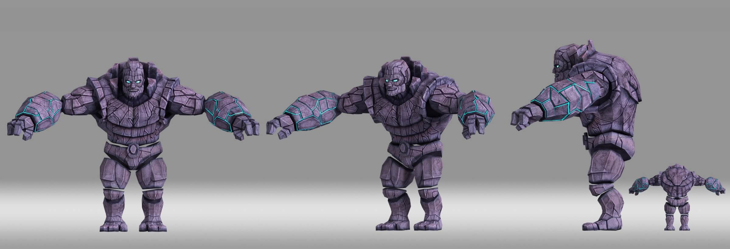Stone Man - 3D Model by tingting
