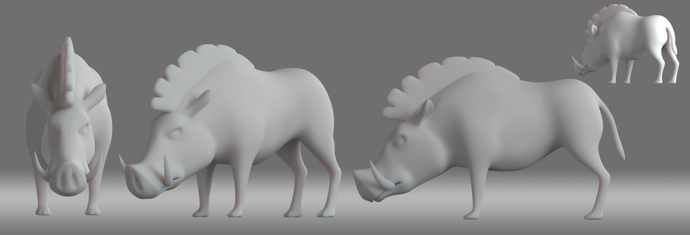 Wild Boar - 3D Model by tingting