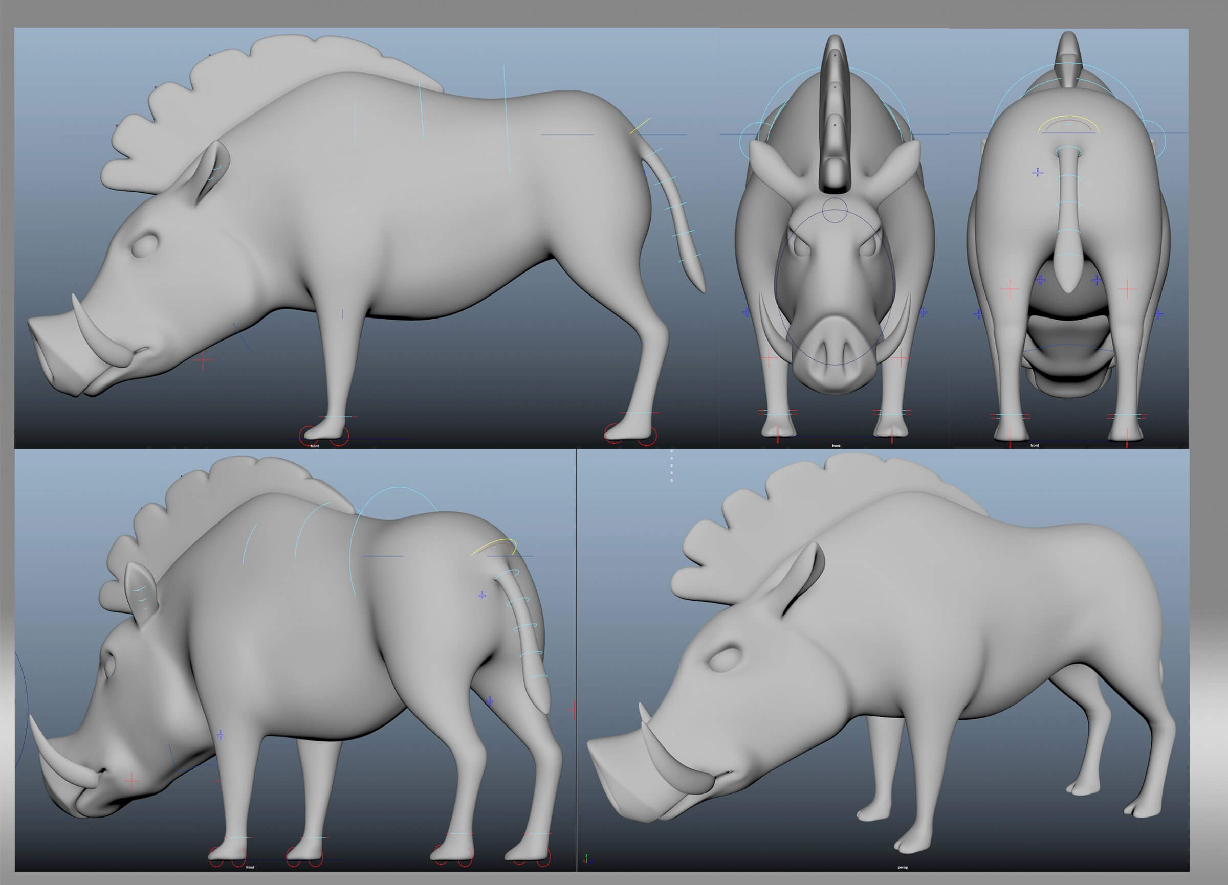 Wild Boar - 3D Model by tingting