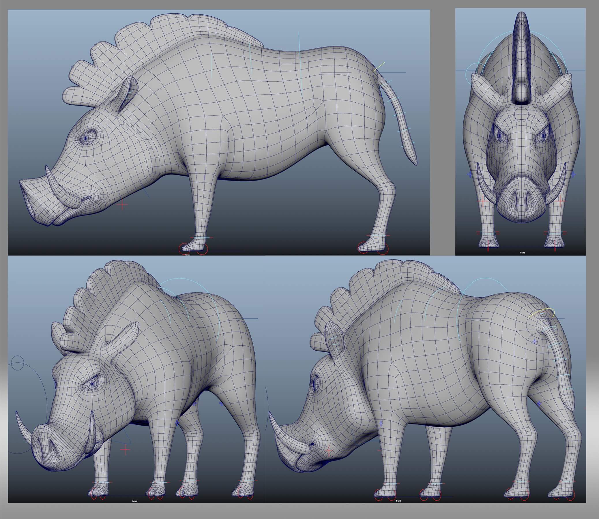 Wild Boar - 3D Model by tingting