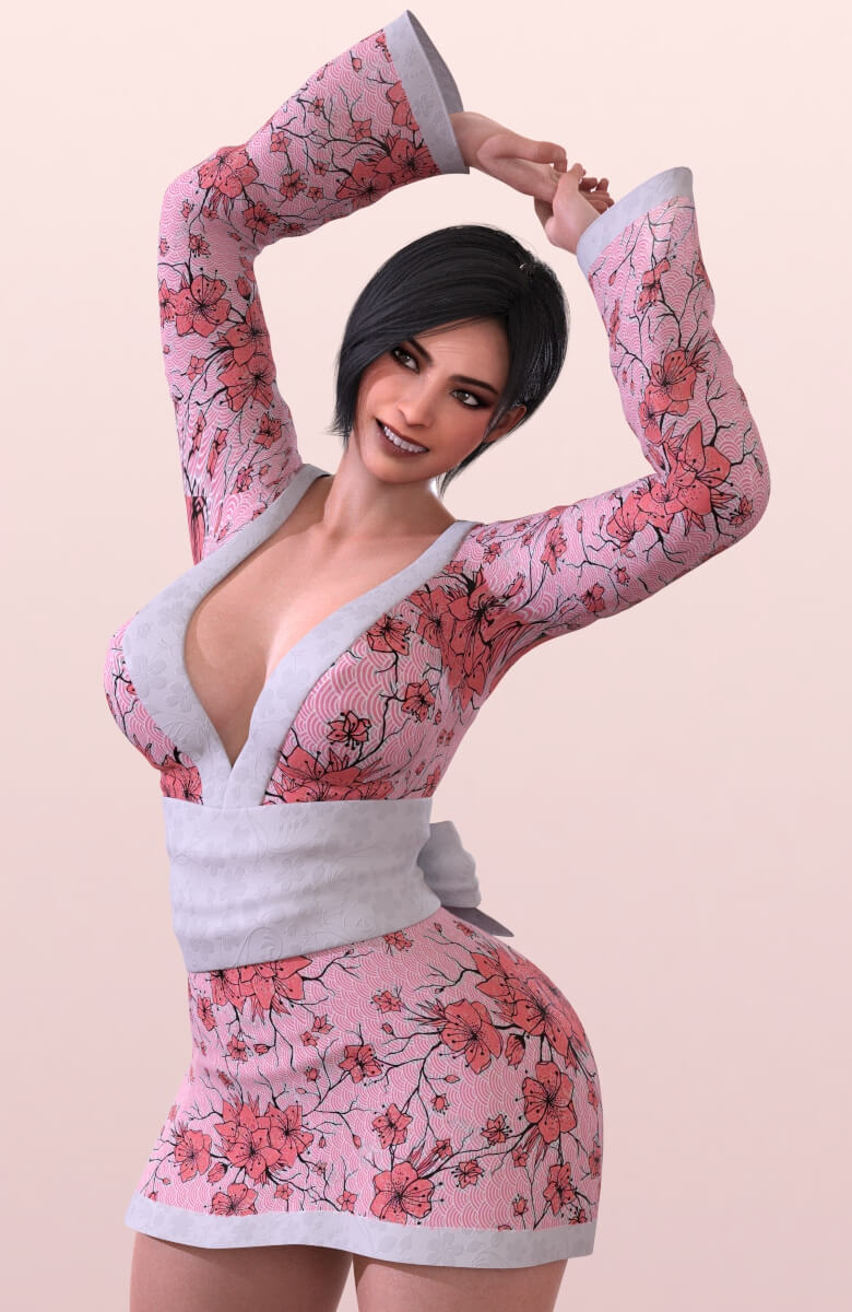 Ada Wong 3D Render, Digital Art by titanms