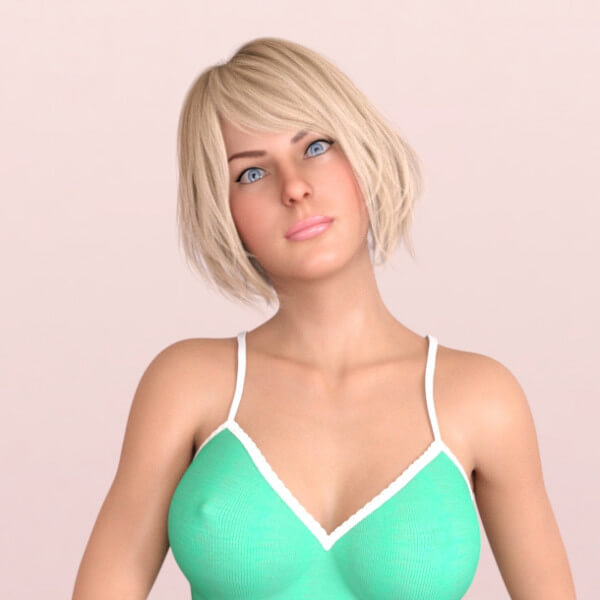 ashley graham (resident evil) 3D Render, Digital Art by titanms