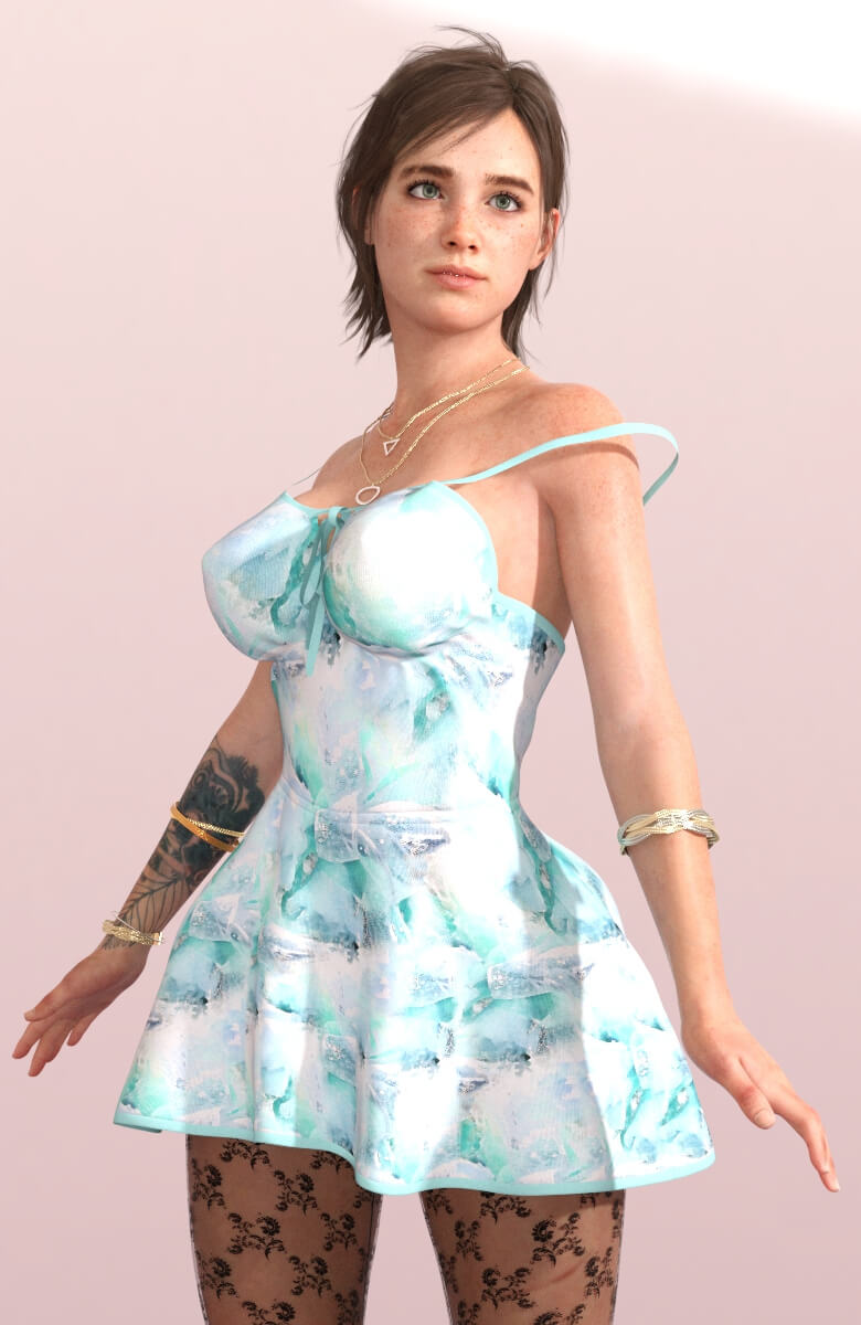 Ellie (the last of us2) 3D Render, Digital Art by titanms