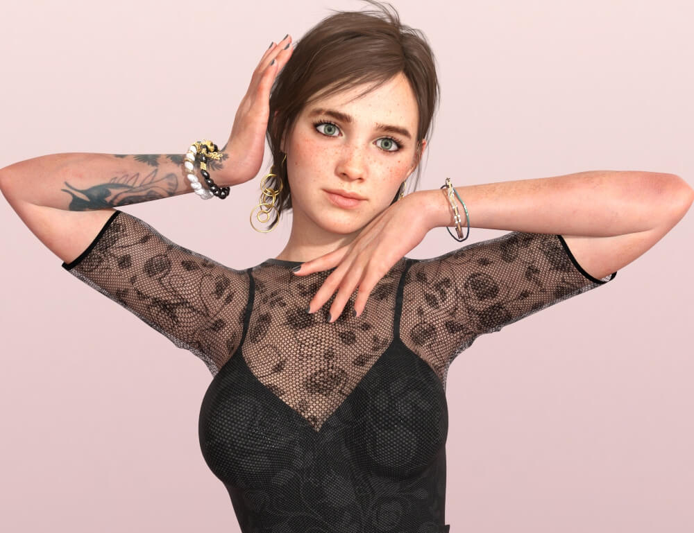 Ellie (the last of us2) 3D Render, Digital Art by titanms