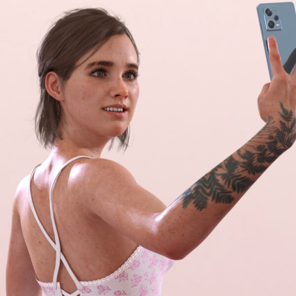 Ellie 3D Render, Digital Art by titanms