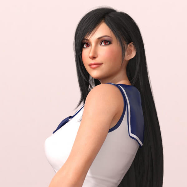 tifa 3D Render, Digital Art by titanms