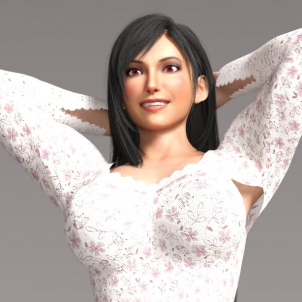 tifa lockhart 3D Render | RenderHub Gallery