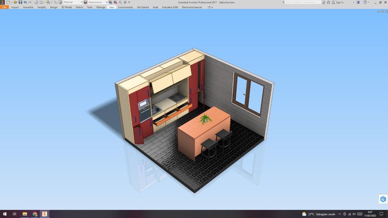SIMPLE KITCHEN 3D Render, Digital Art by Titis291st