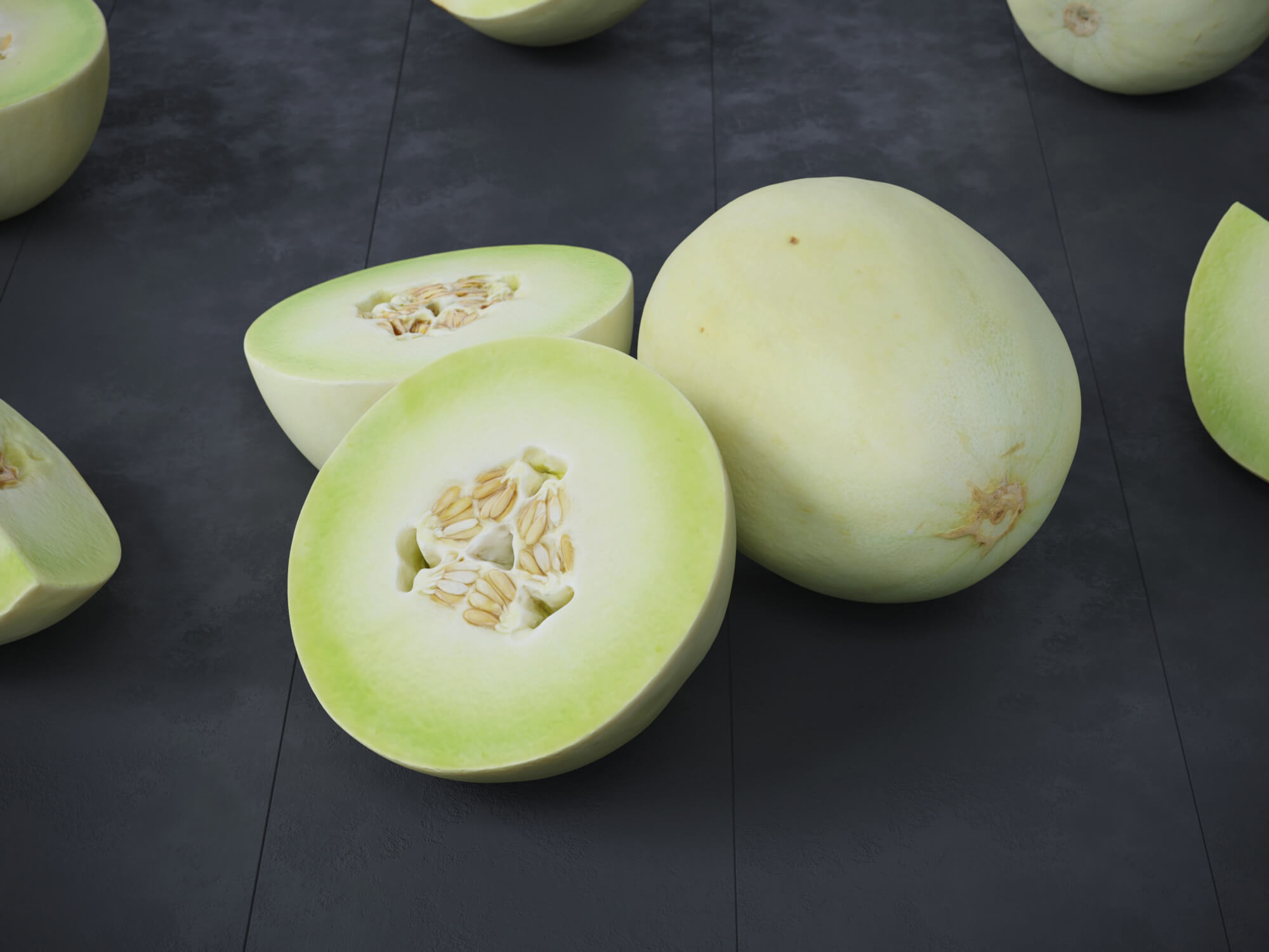 Honeydew Melons 12 Models - 3D Model by TmHill
