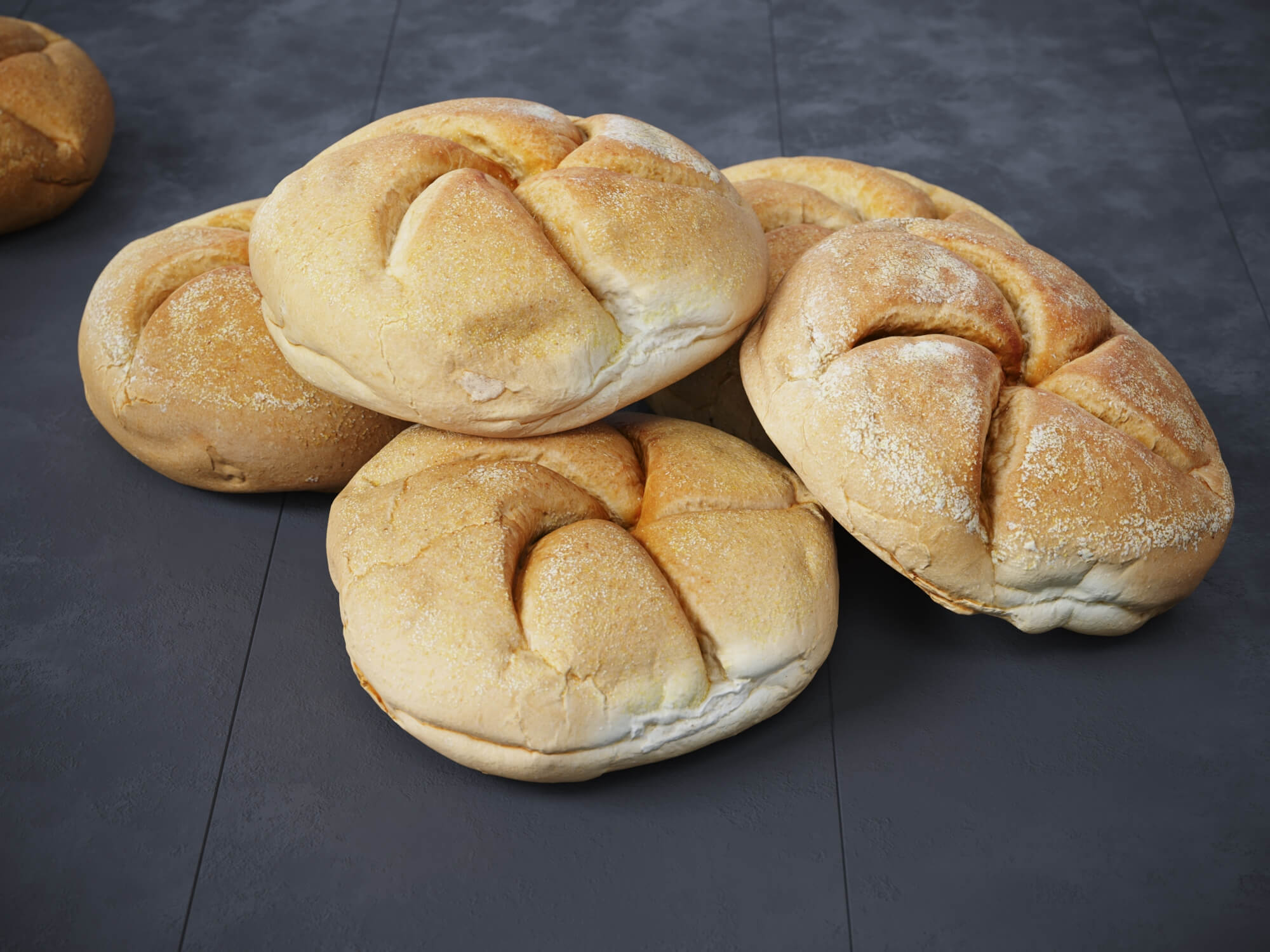 Kaiser Rolls Models 6 - 3D Model by TmHill