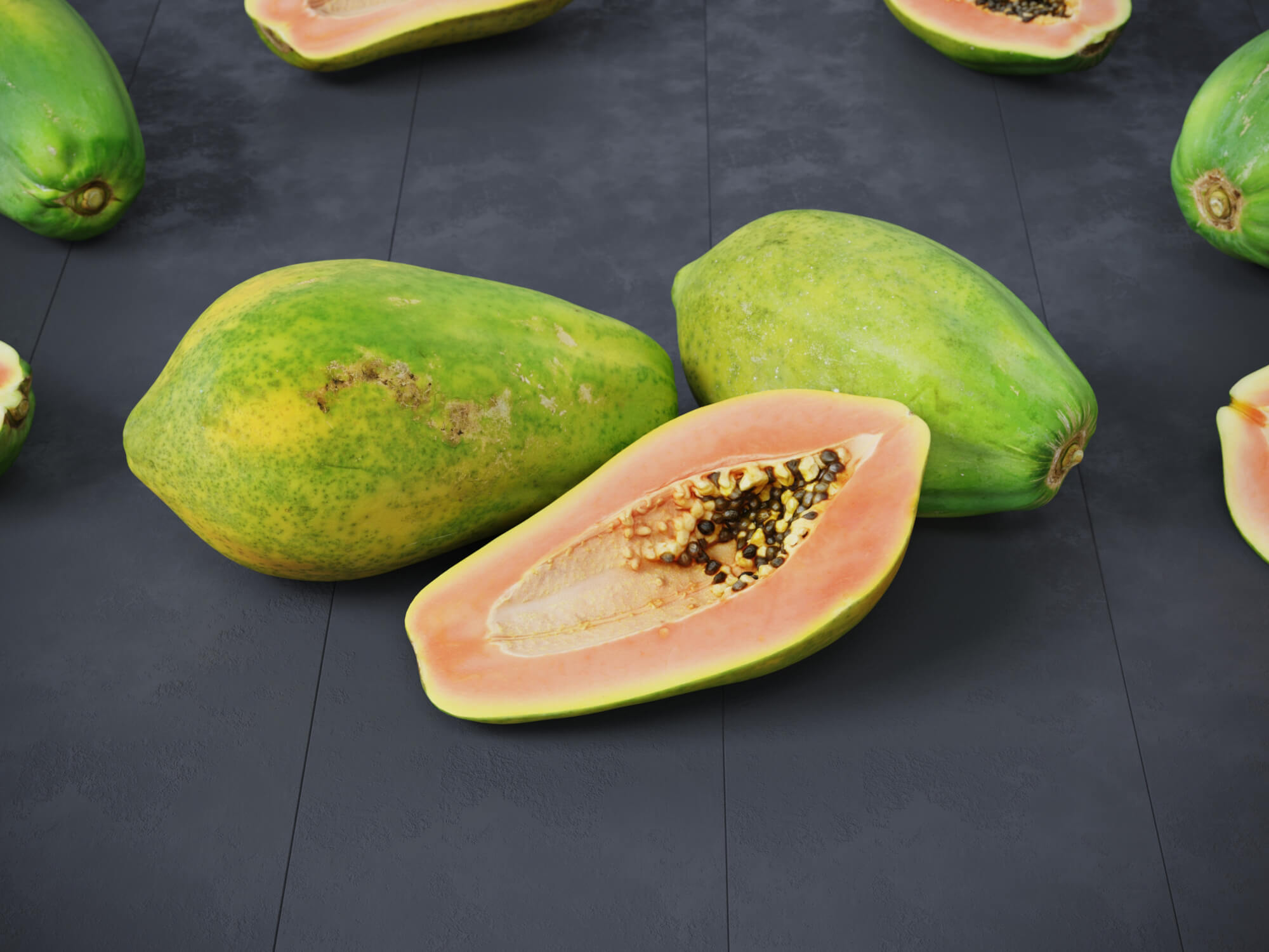 Papaya 10 Models - 3D Model by TmHill