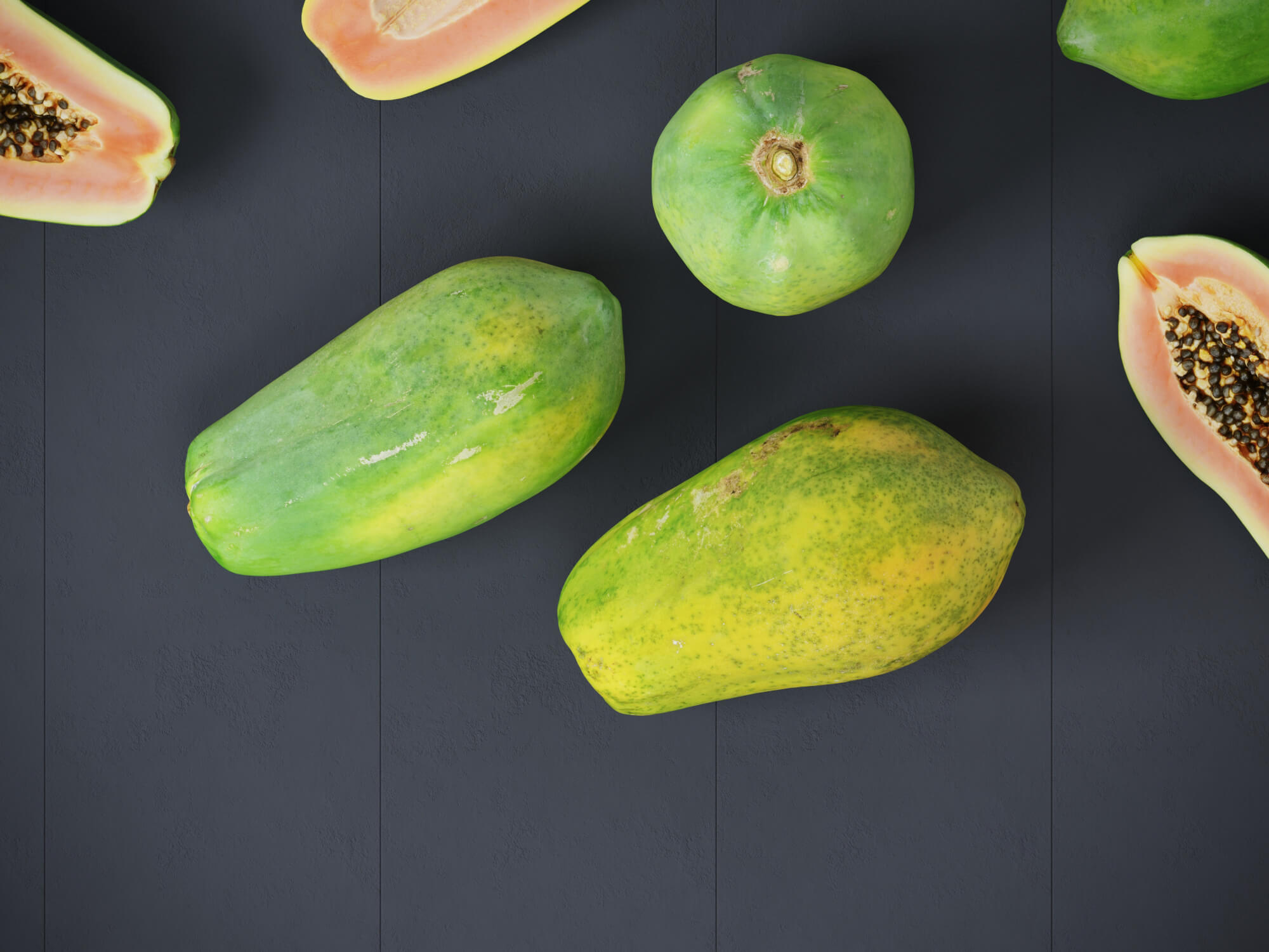 Papaya 10 Models - 3D Model by TmHill