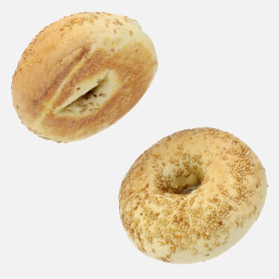Sesame Bagels 4 Pack - 3D Model by TmHill