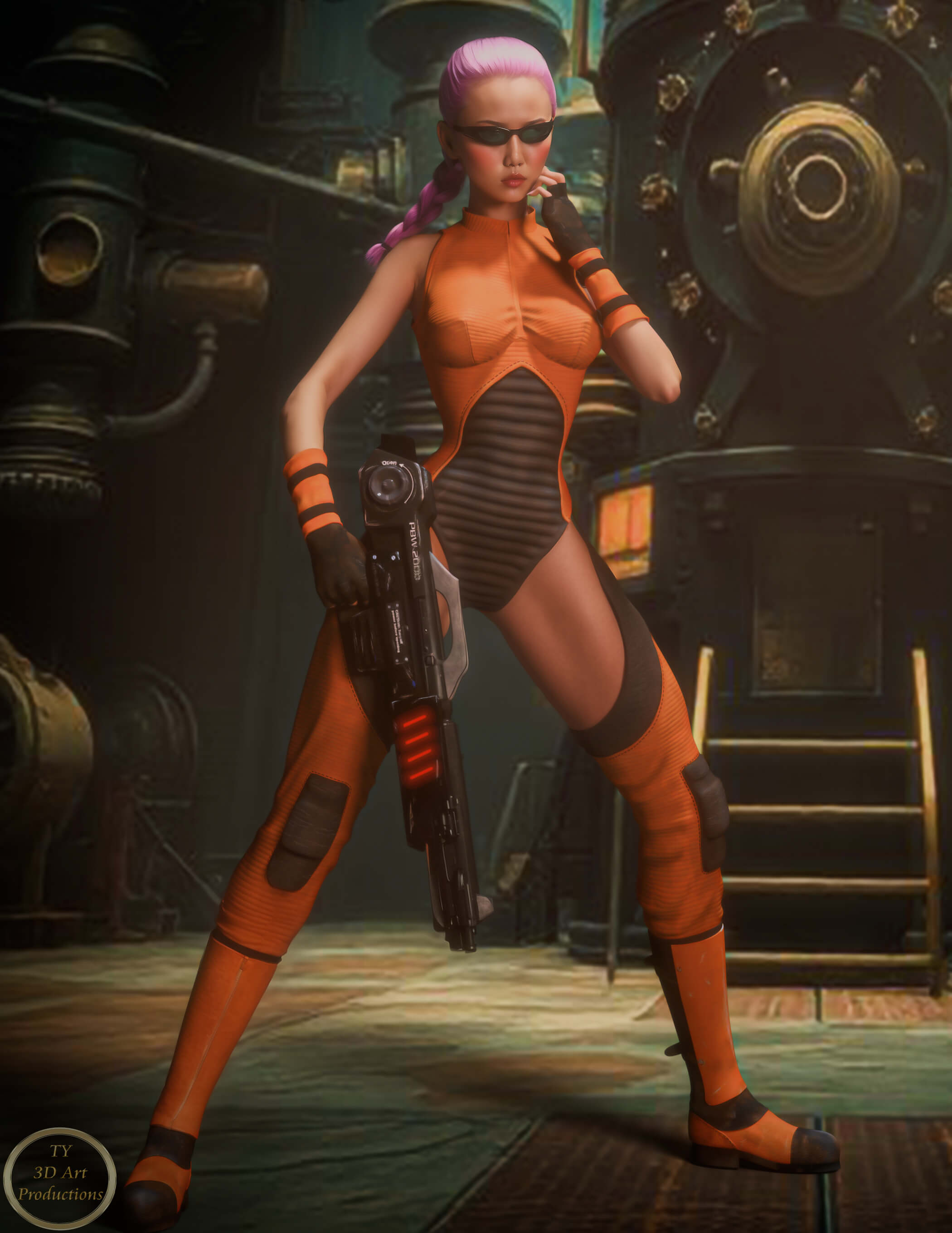 Aiko's Revenge 3D Render, Digital Art by Tmraider