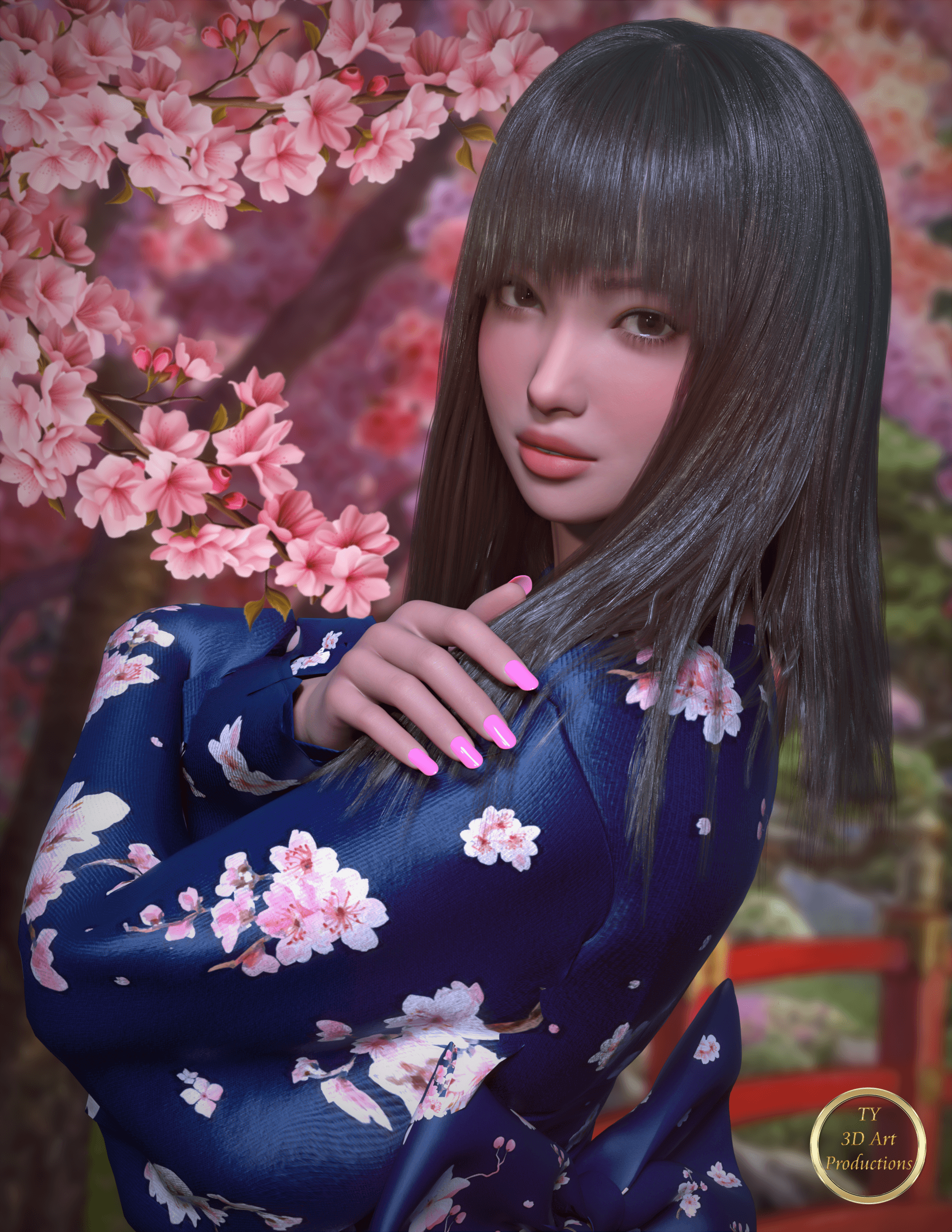 AKIKO 3D Render, Digital Art by Tmraider