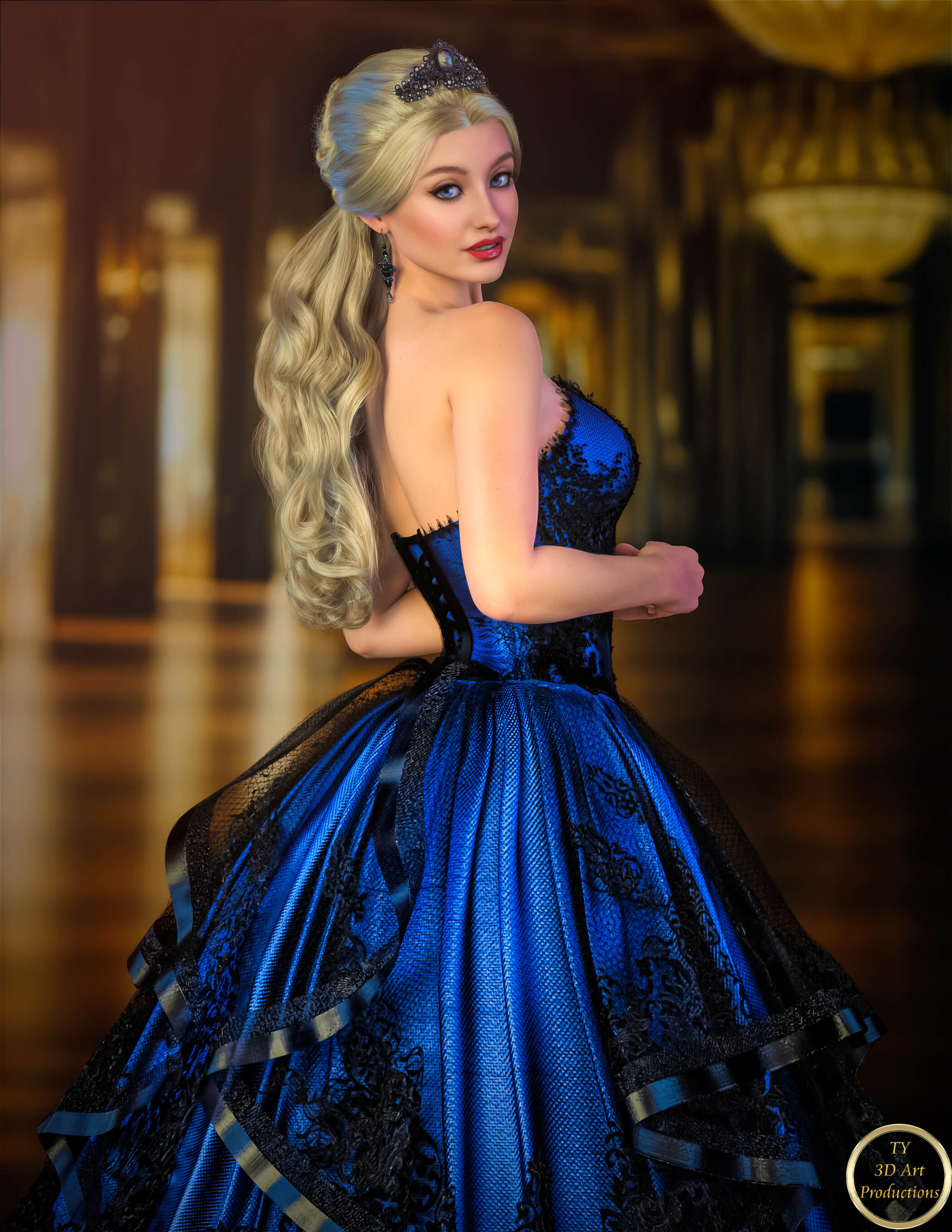 Princess Victoria 3D Render, Digital Art by Tmraider