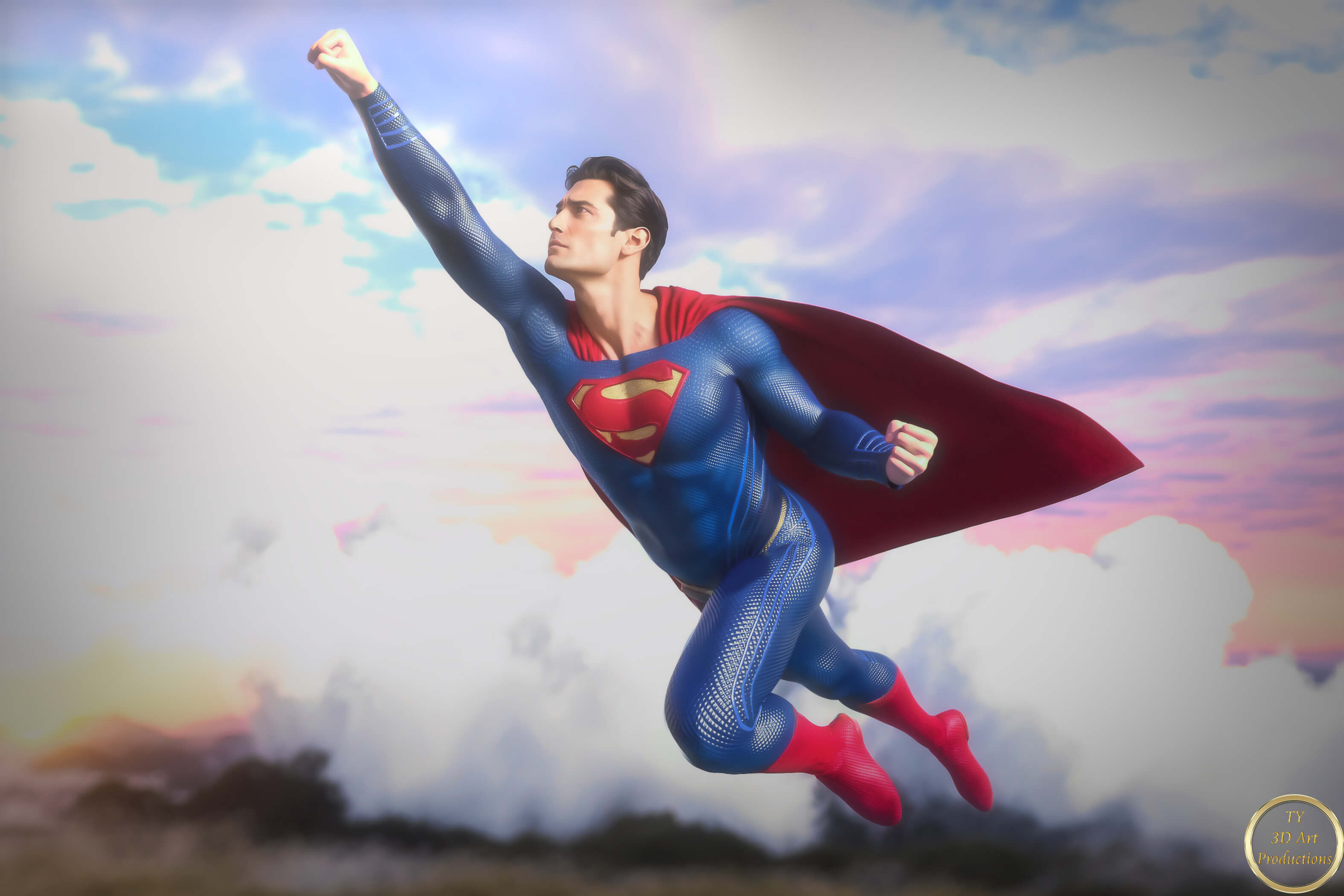 Superman 3D Render, Digital Art by Tmraider