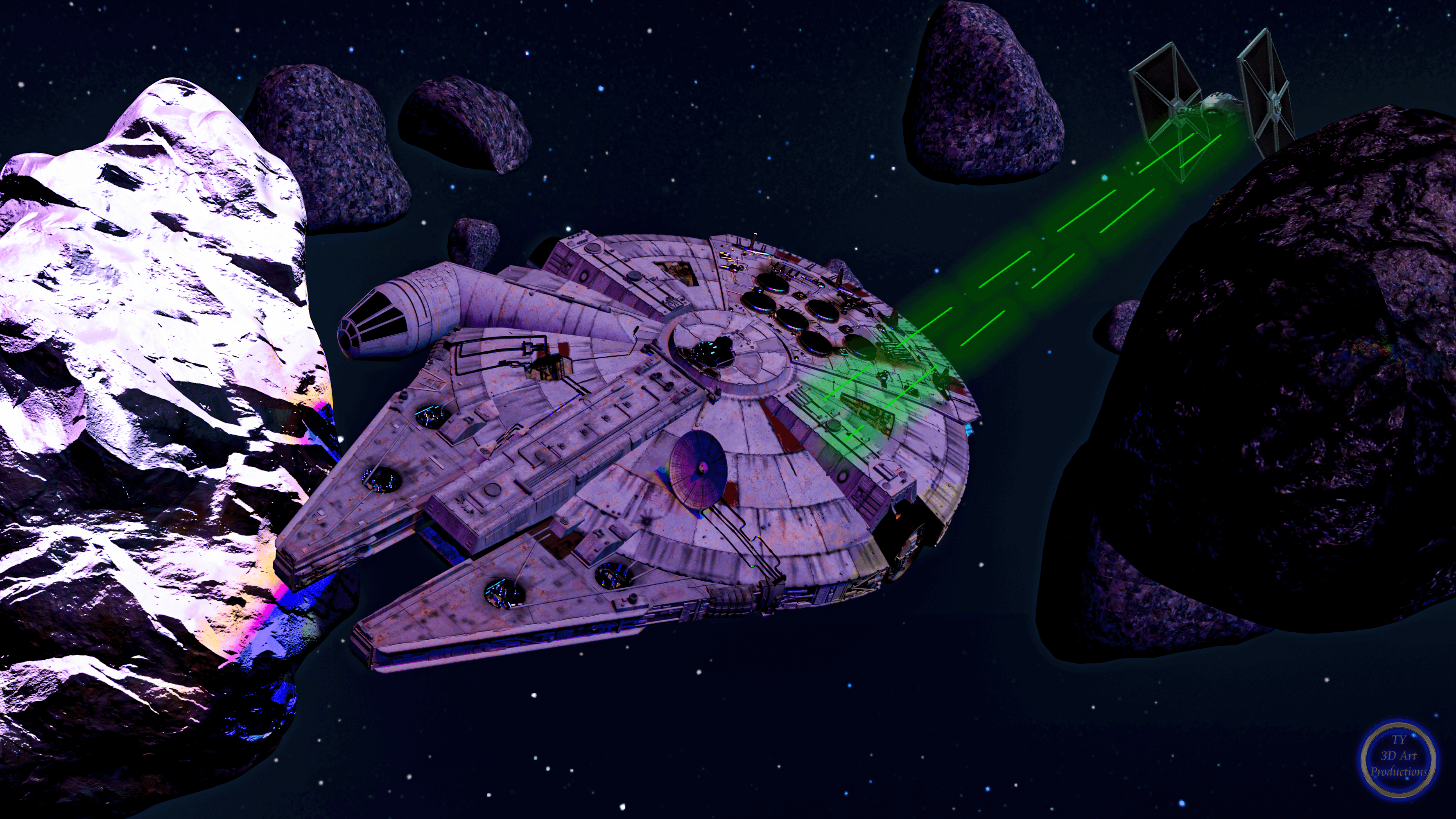 The Chase 3D Render, Digital Art by Tmraider
