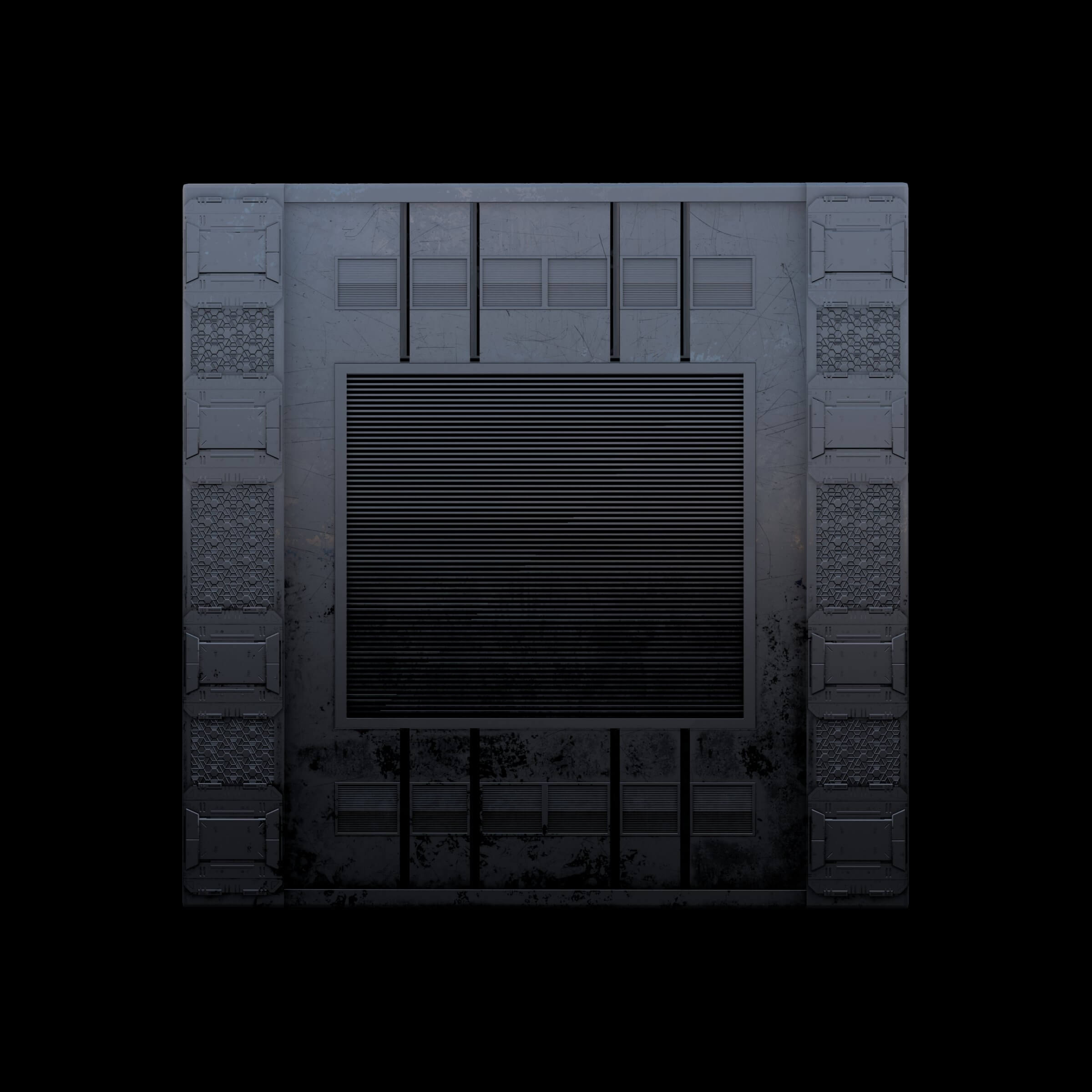 Panel Metal - 8K 3D Texture by tokitaki