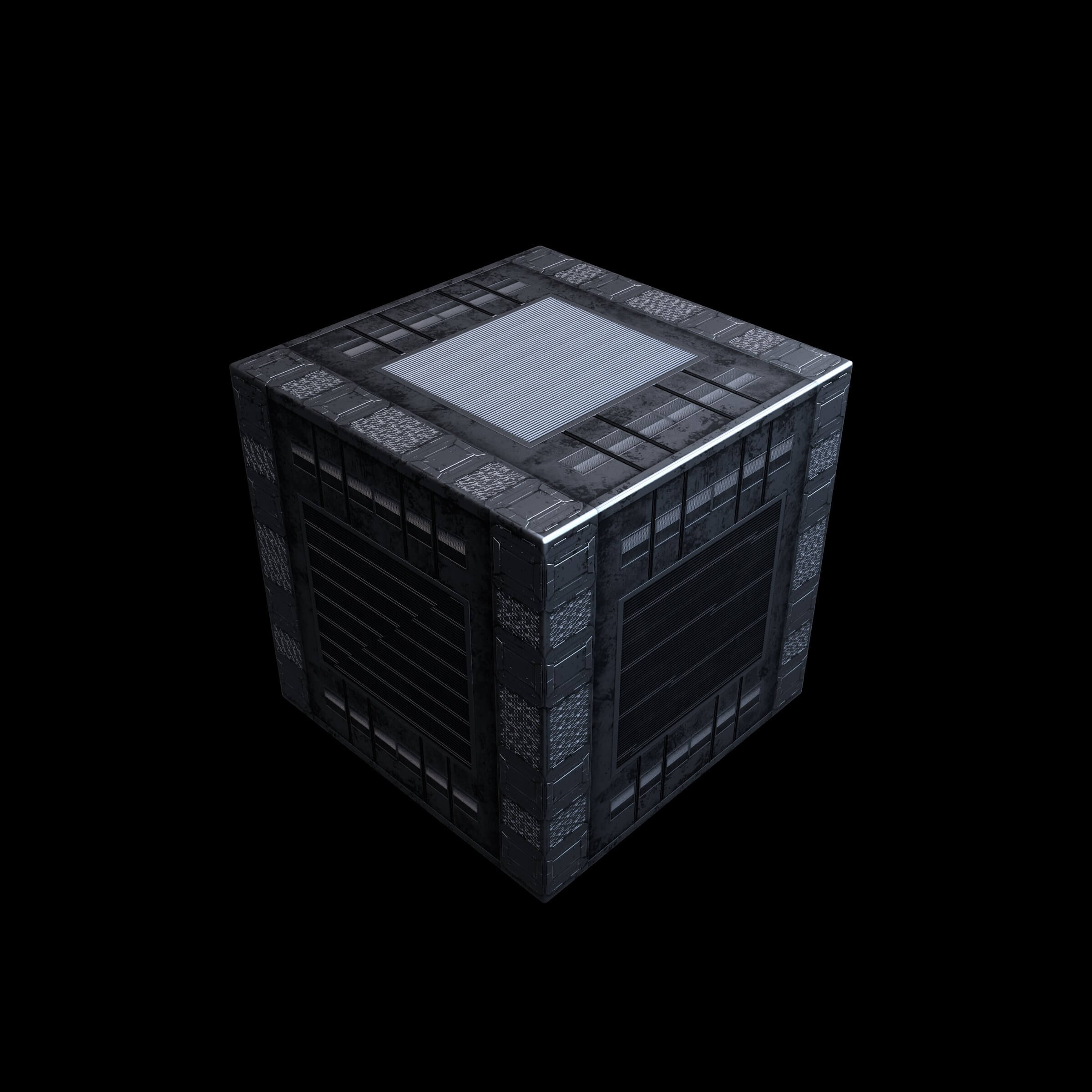 Panel Metal - 8K 3D Texture by tokitaki