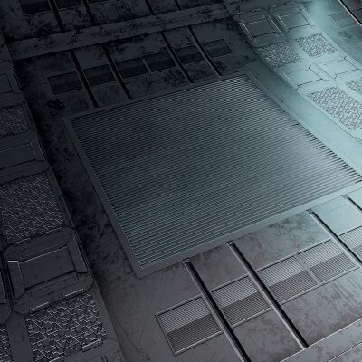 Panel Metal - 8K 3D Texture by tokitaki