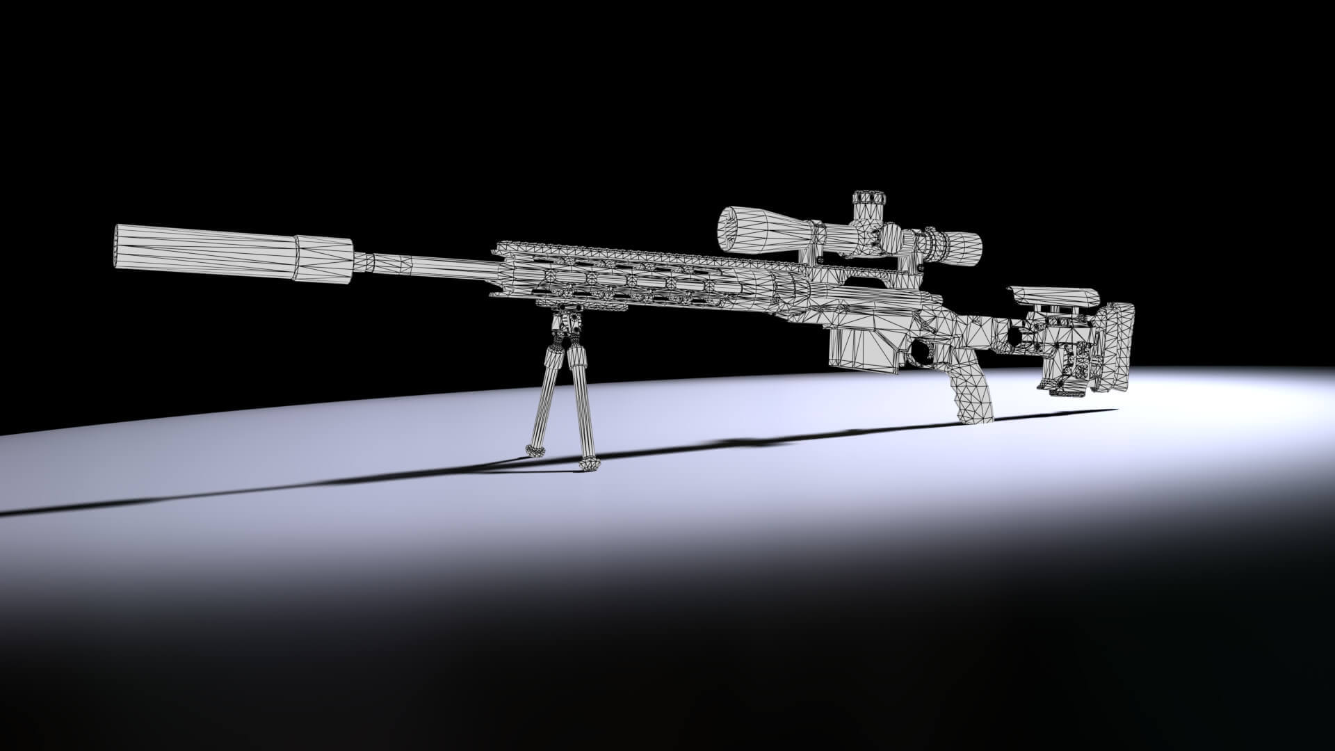 Sniper Rifle XM2010 - 3D Model by tokitaki