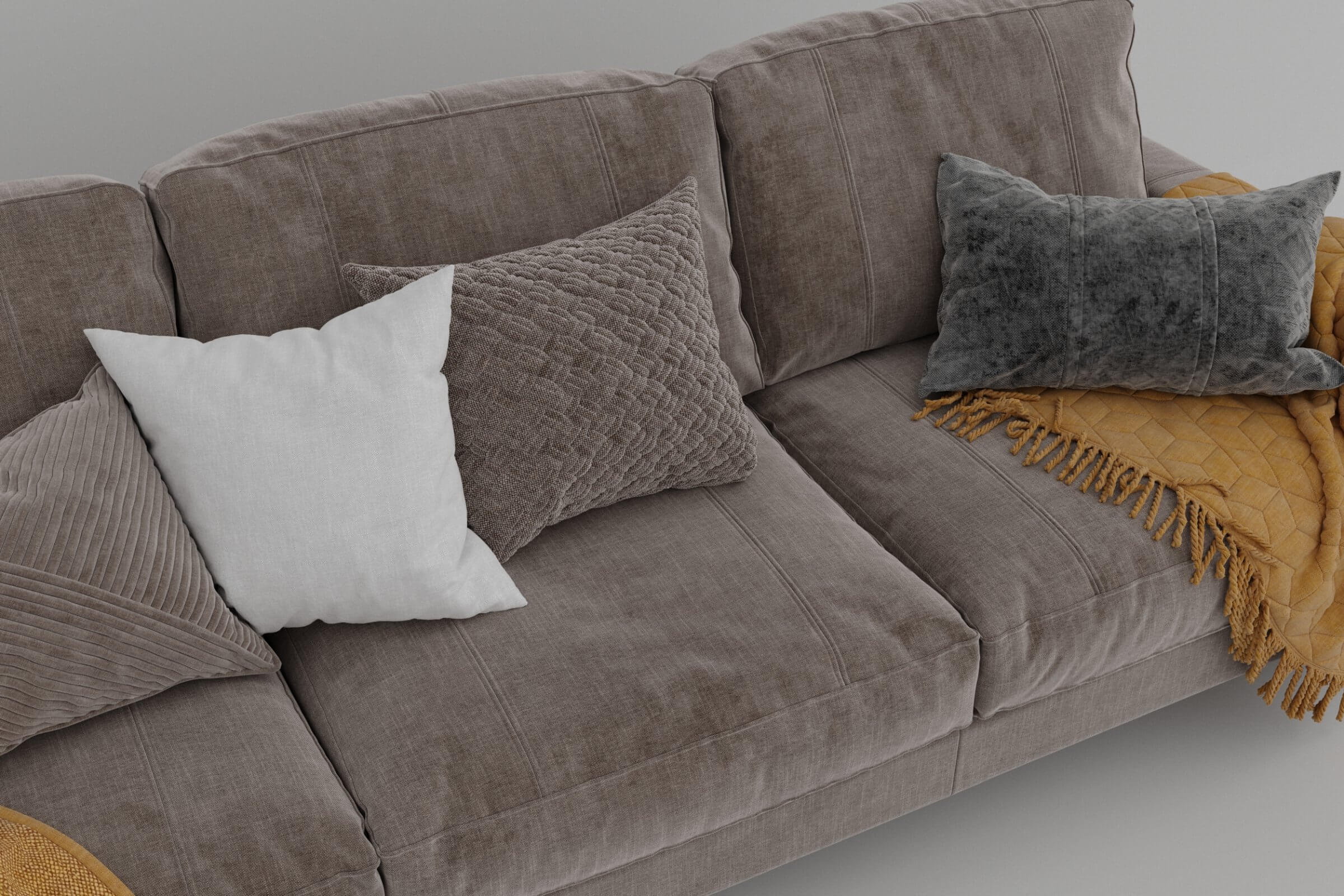 Sofa 001 - Burton Sofa Set 3D Model by tokitaki