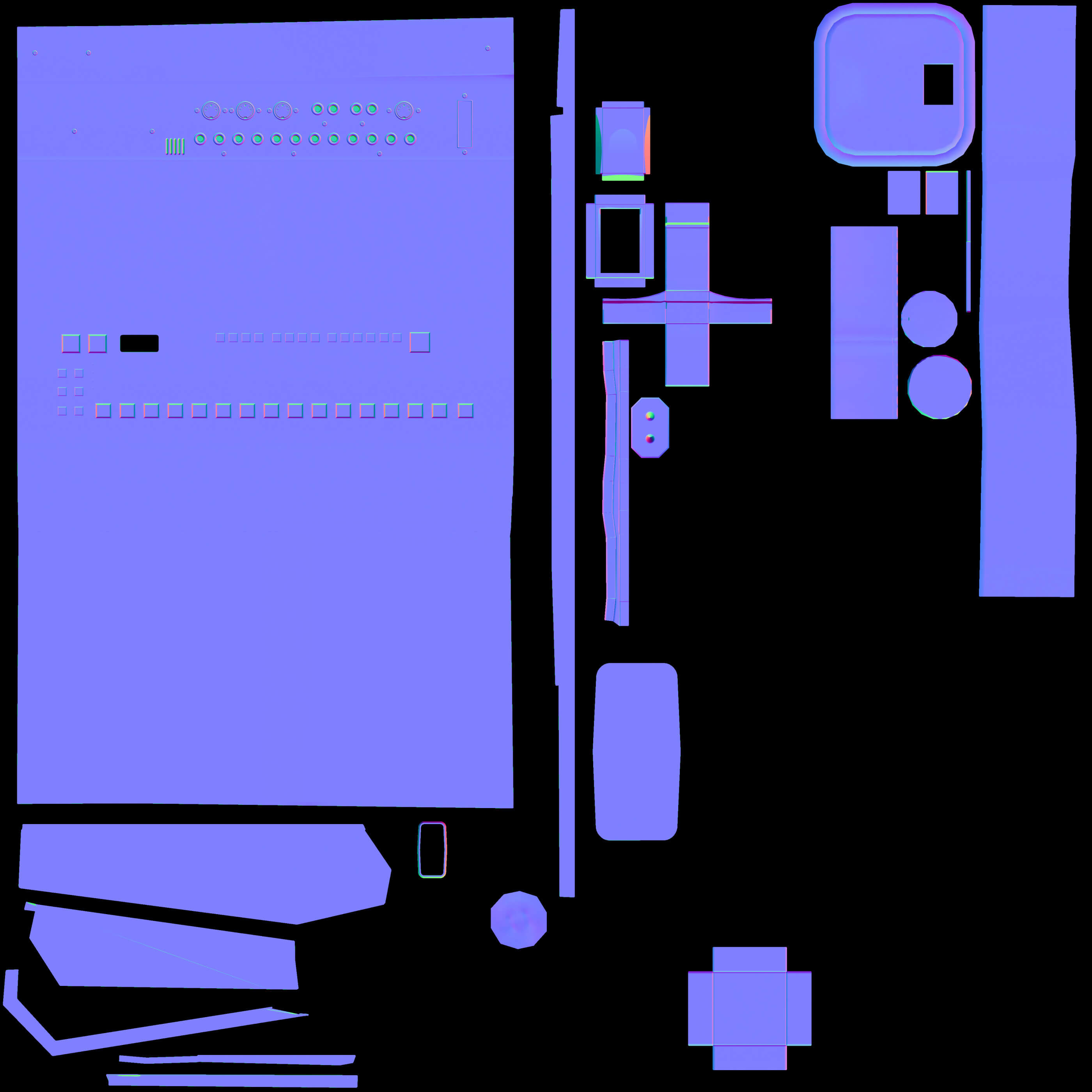 Roland TR-909 Synthesizer Low Poly Game Ready 3D Model by tolgaoz132