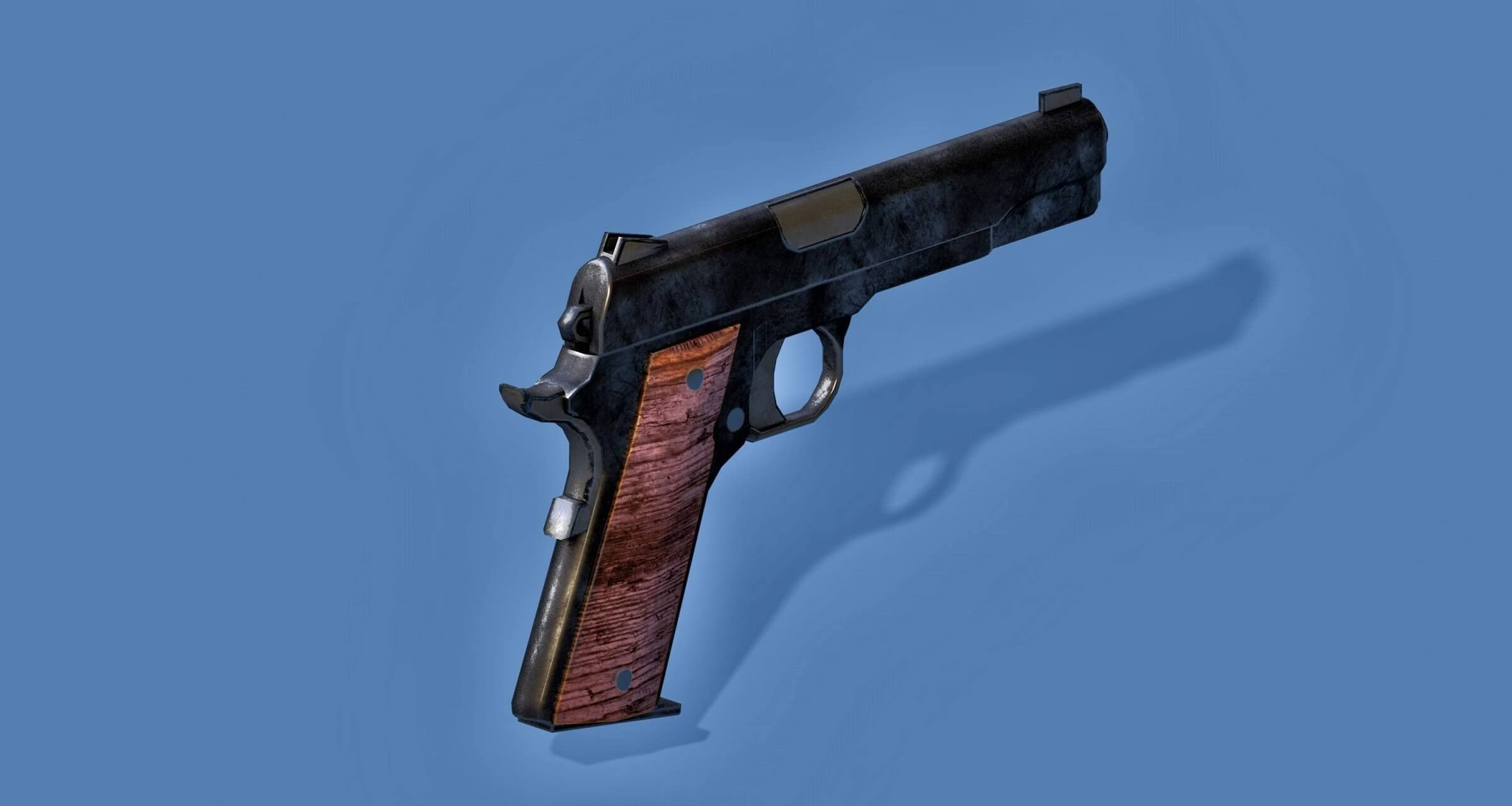 1911 Gun 3d Model By Tollaru