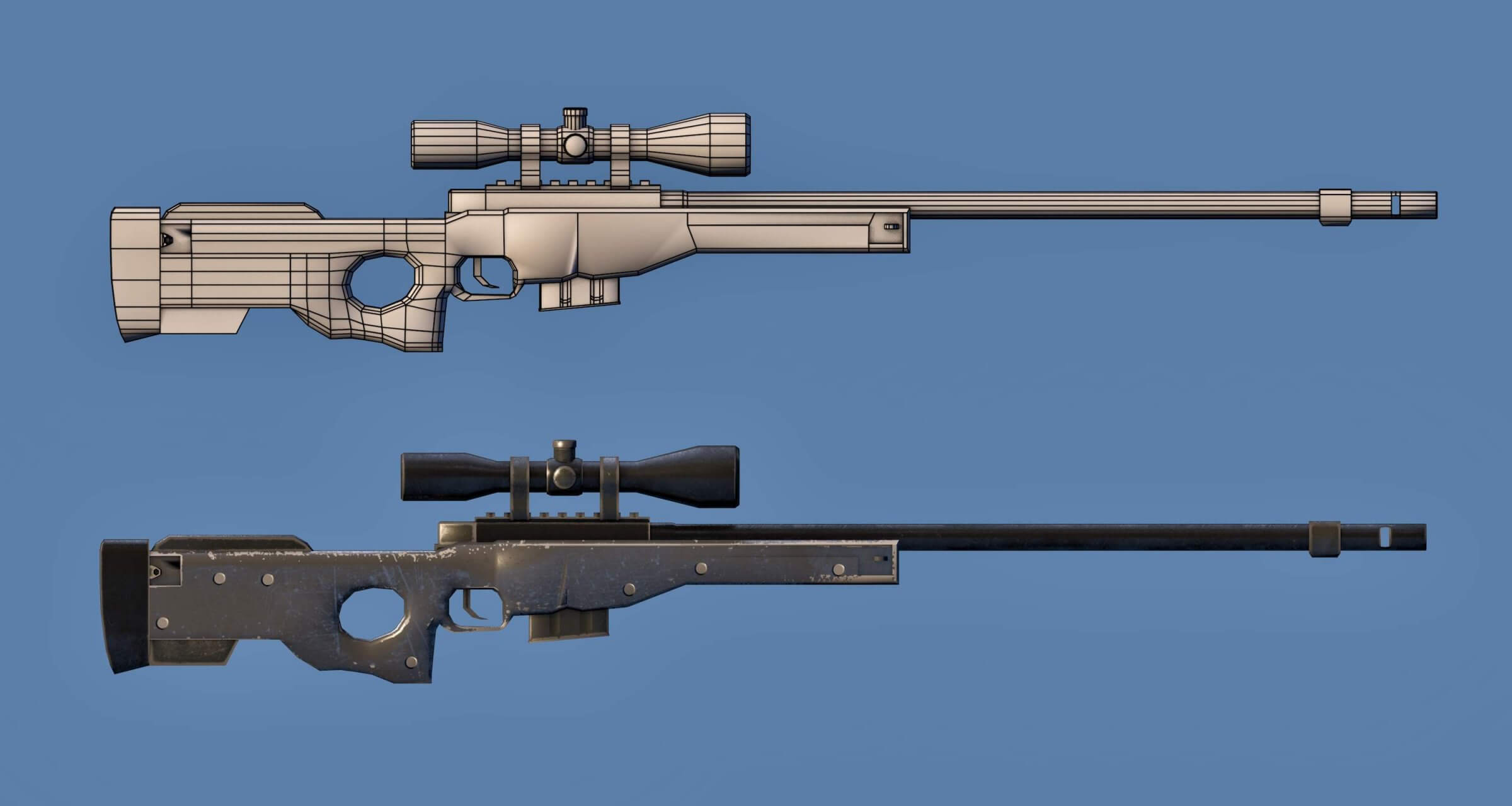 AWP Gun - 3D Model by Tollaru