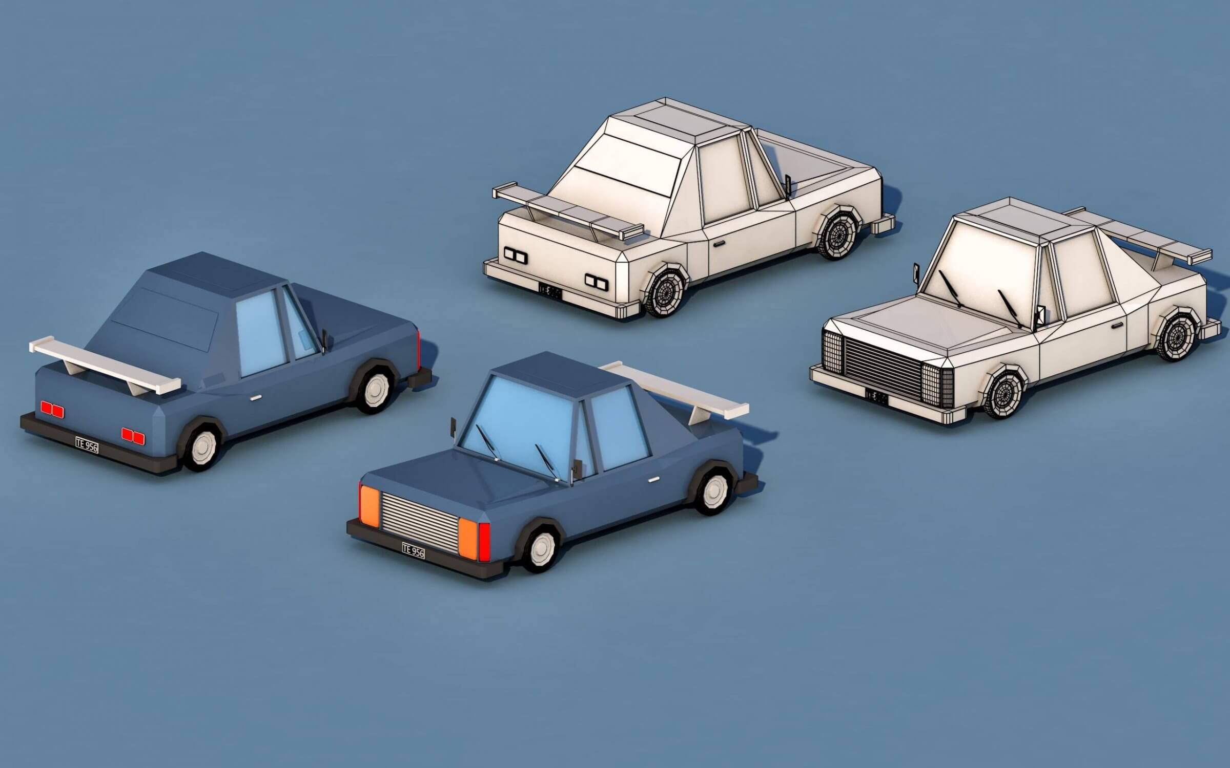 Cartoon City Cars - 3D Model by Tollaru