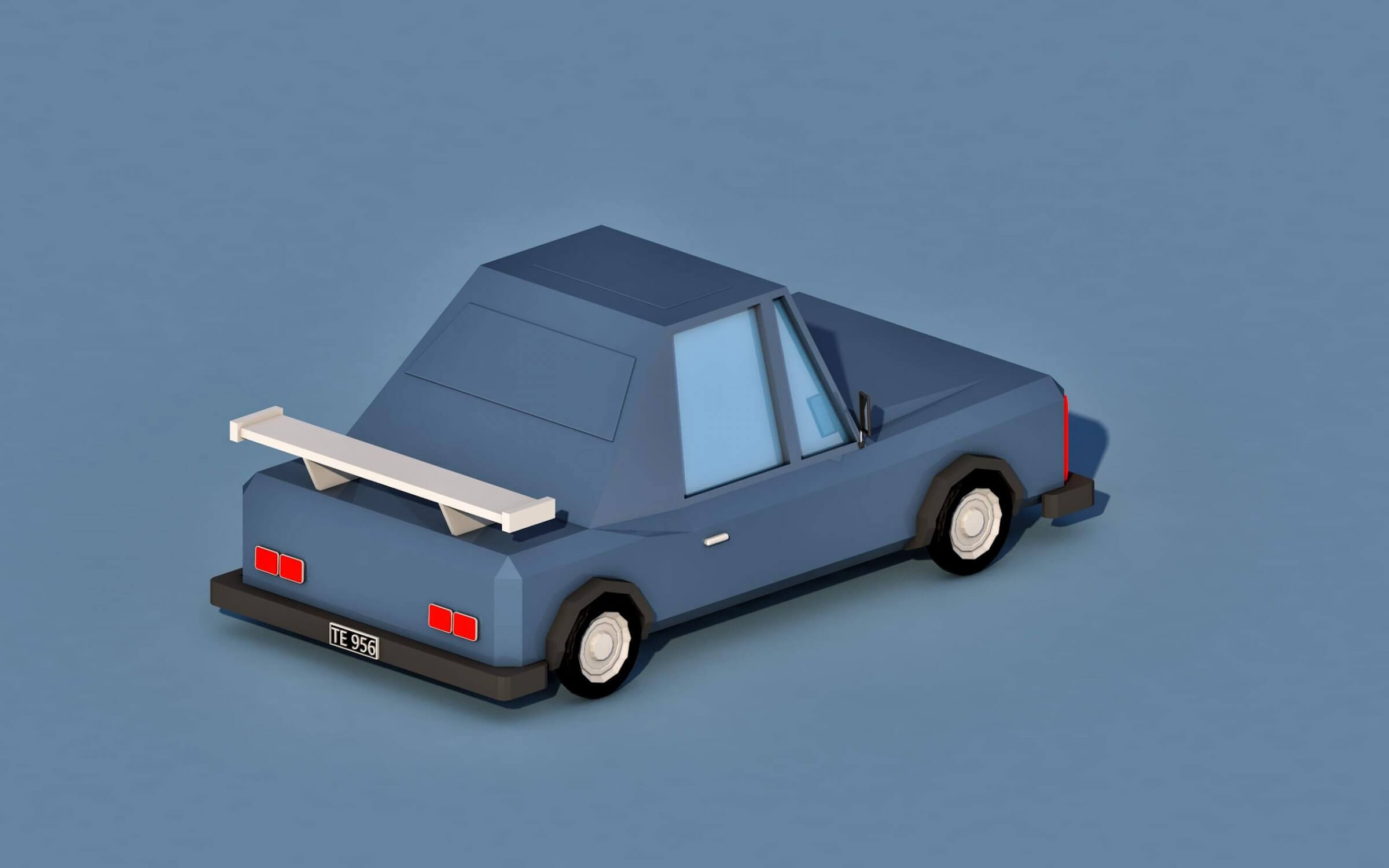 Cartoon Racing Car - 3D Model by Tollaru