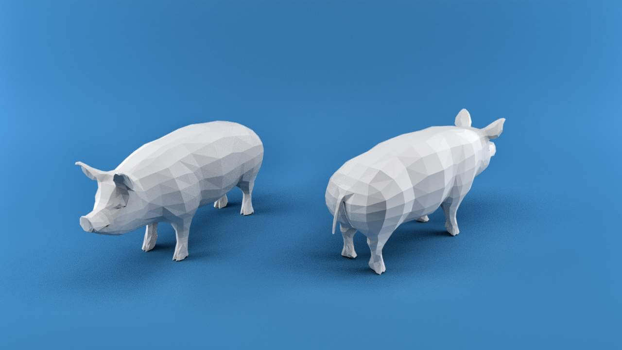 Farm Animals - 3D Model by Tollaru
