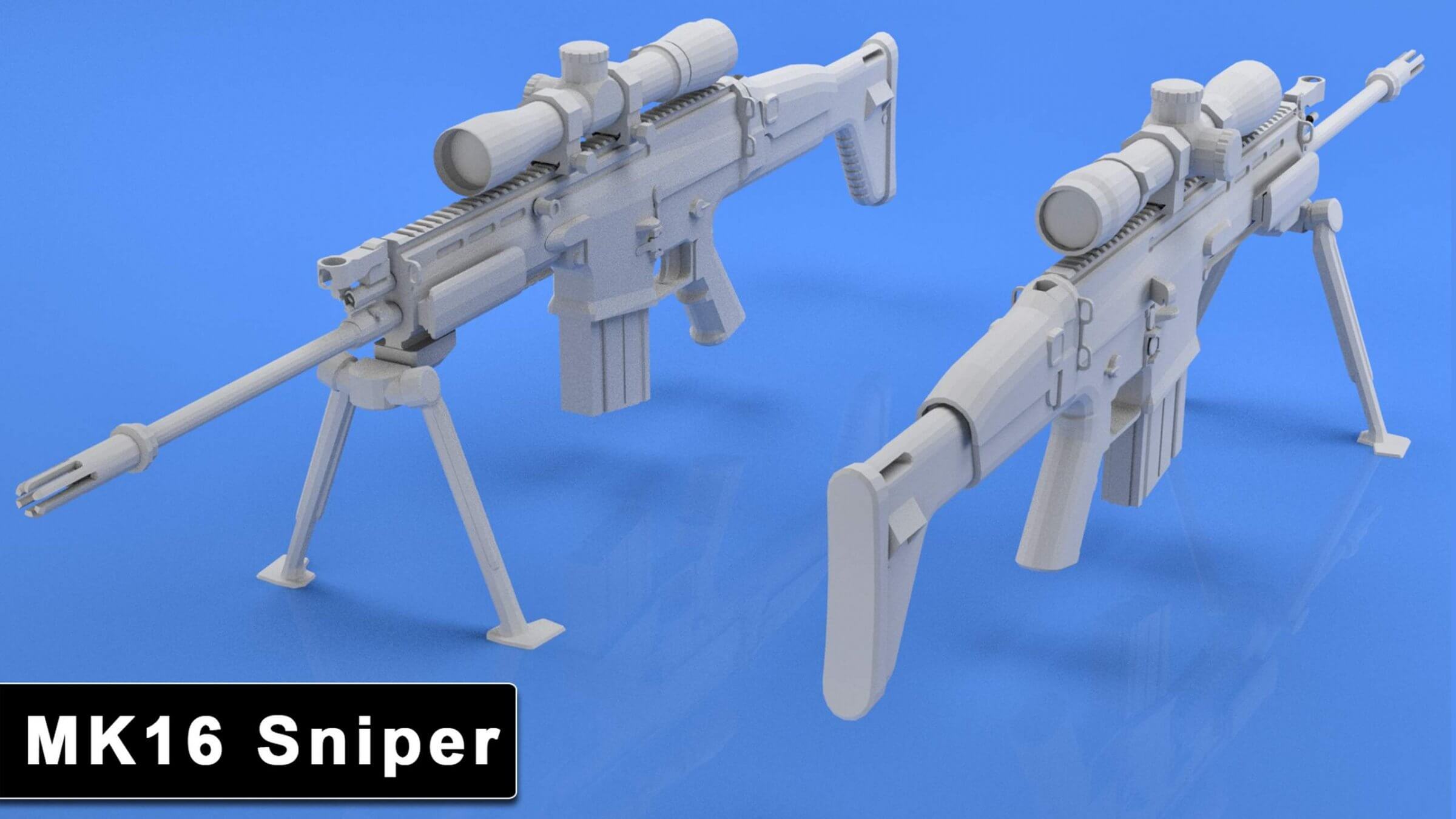 Guns Mesh Pack - 3D Model by Tollaru
