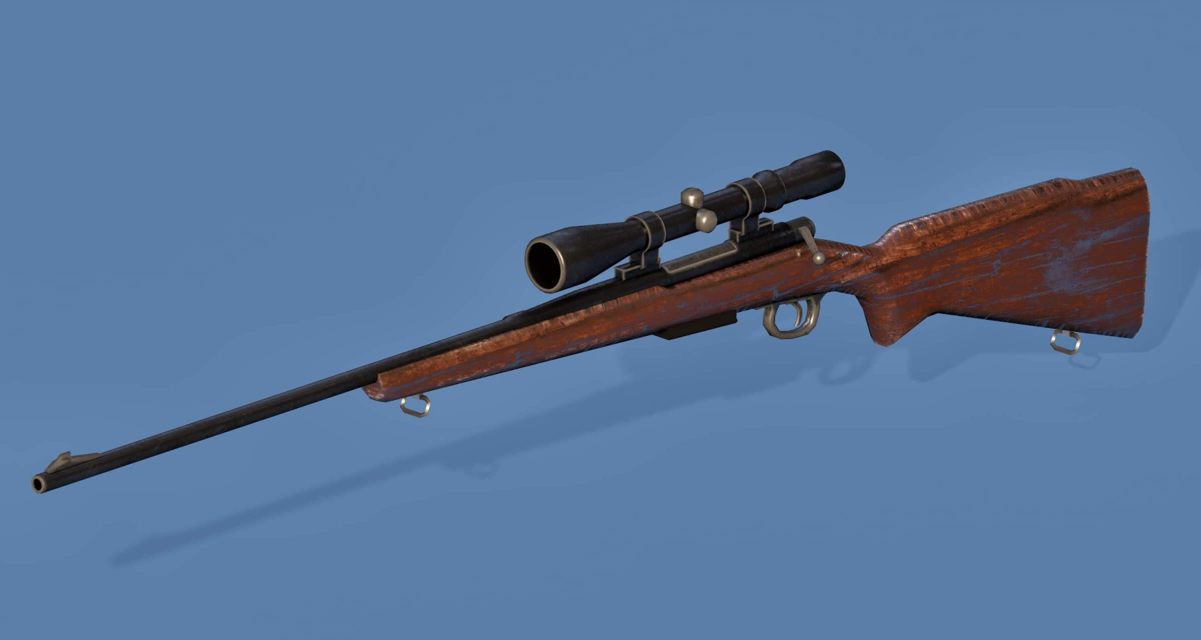 Hunting Rifle - 3D Model by Tollaru