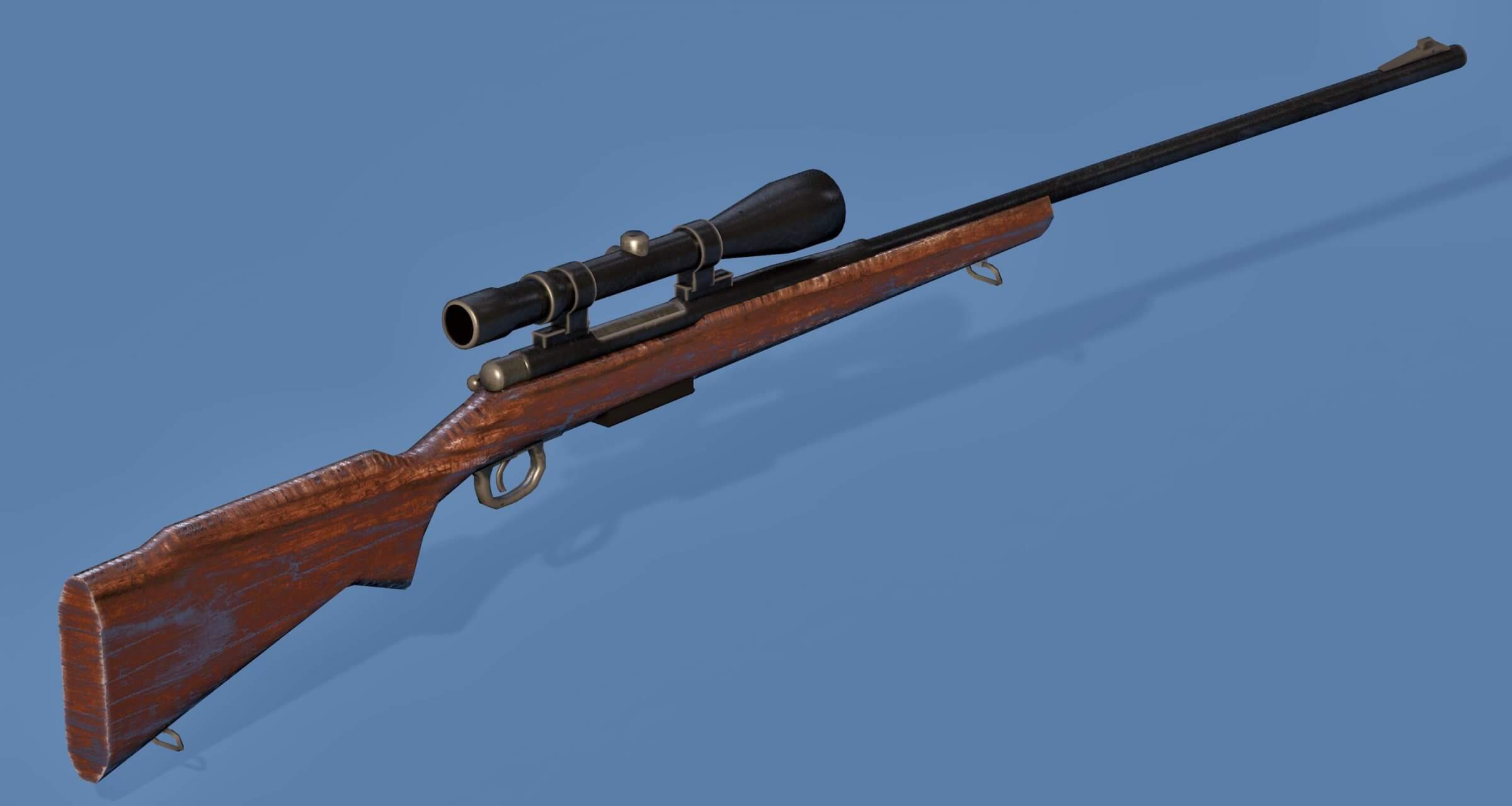 Hunting Rifle - 3D Model by Tollaru