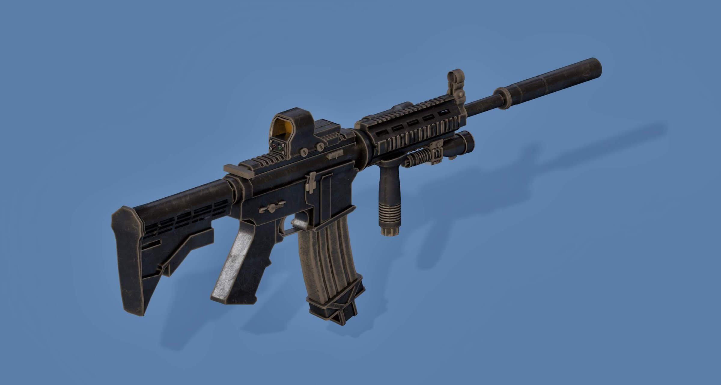 M4 Carbine Gun - 3D Model by Tollaru