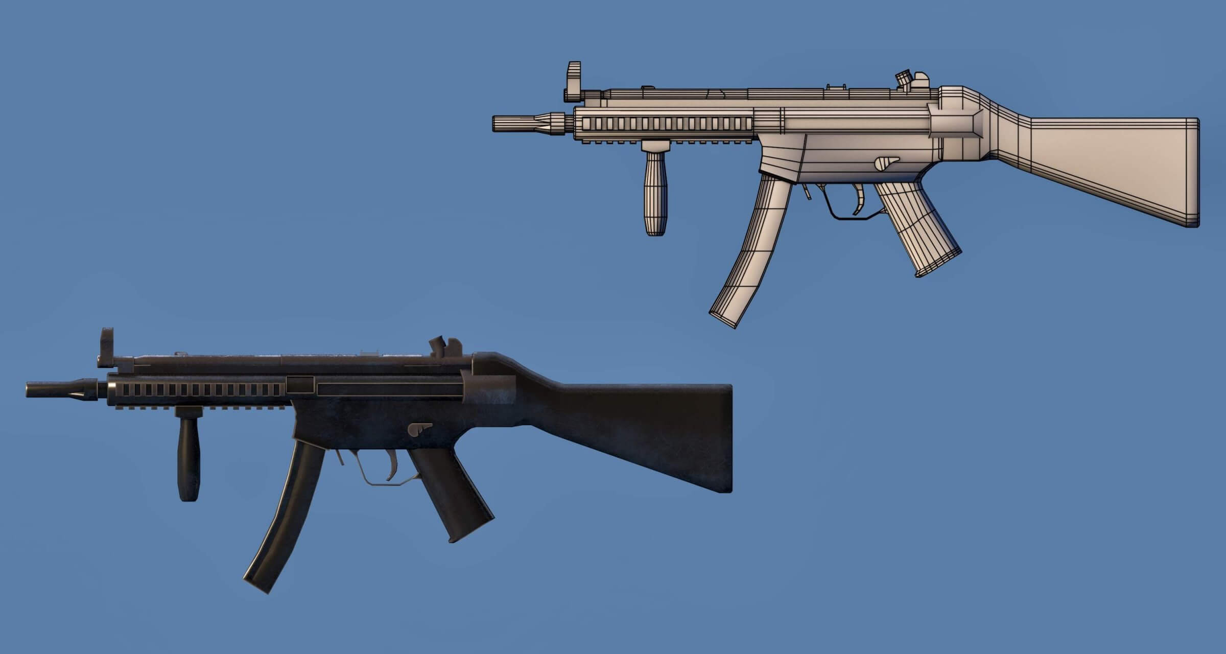 MP5 Gun - 3D Model by Tollaru