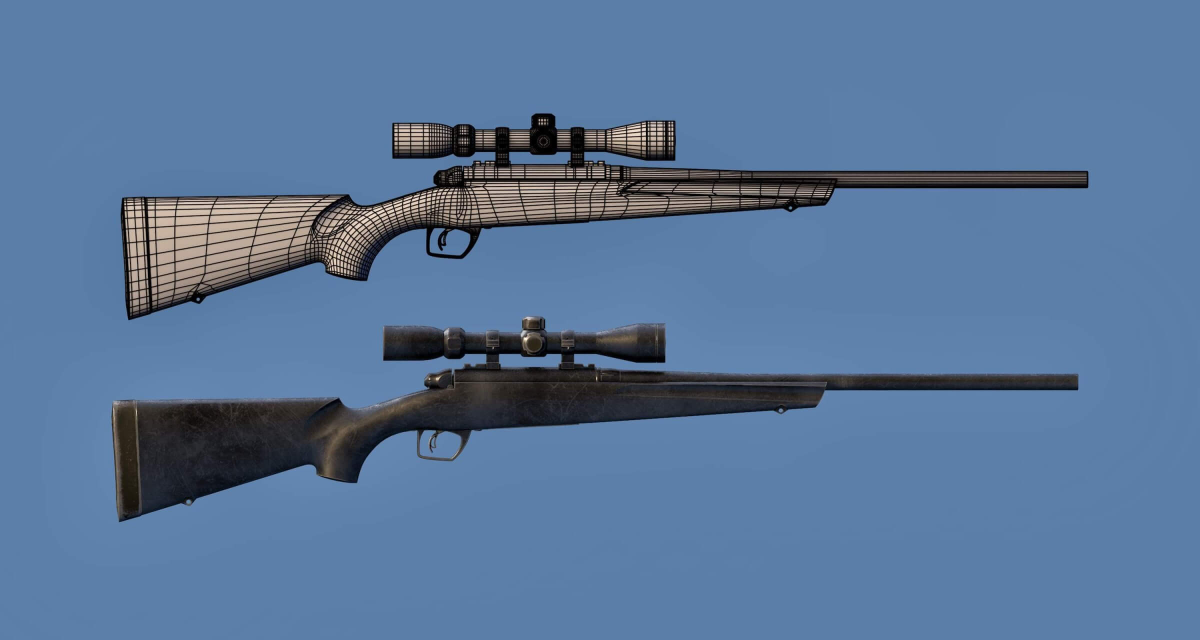 Remington 783 Gun - 3D Model by Tollaru