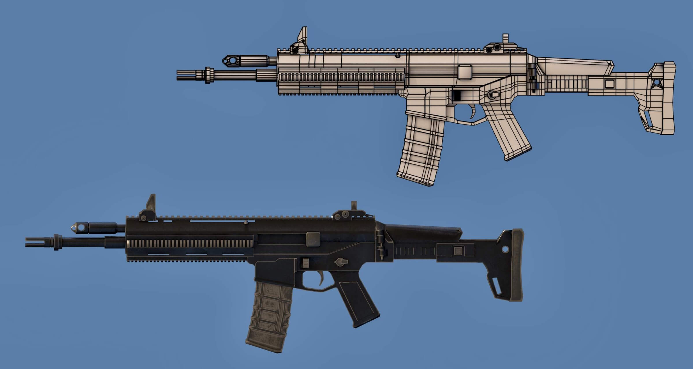 Remington ACR Gun - 3D Model by Tollaru