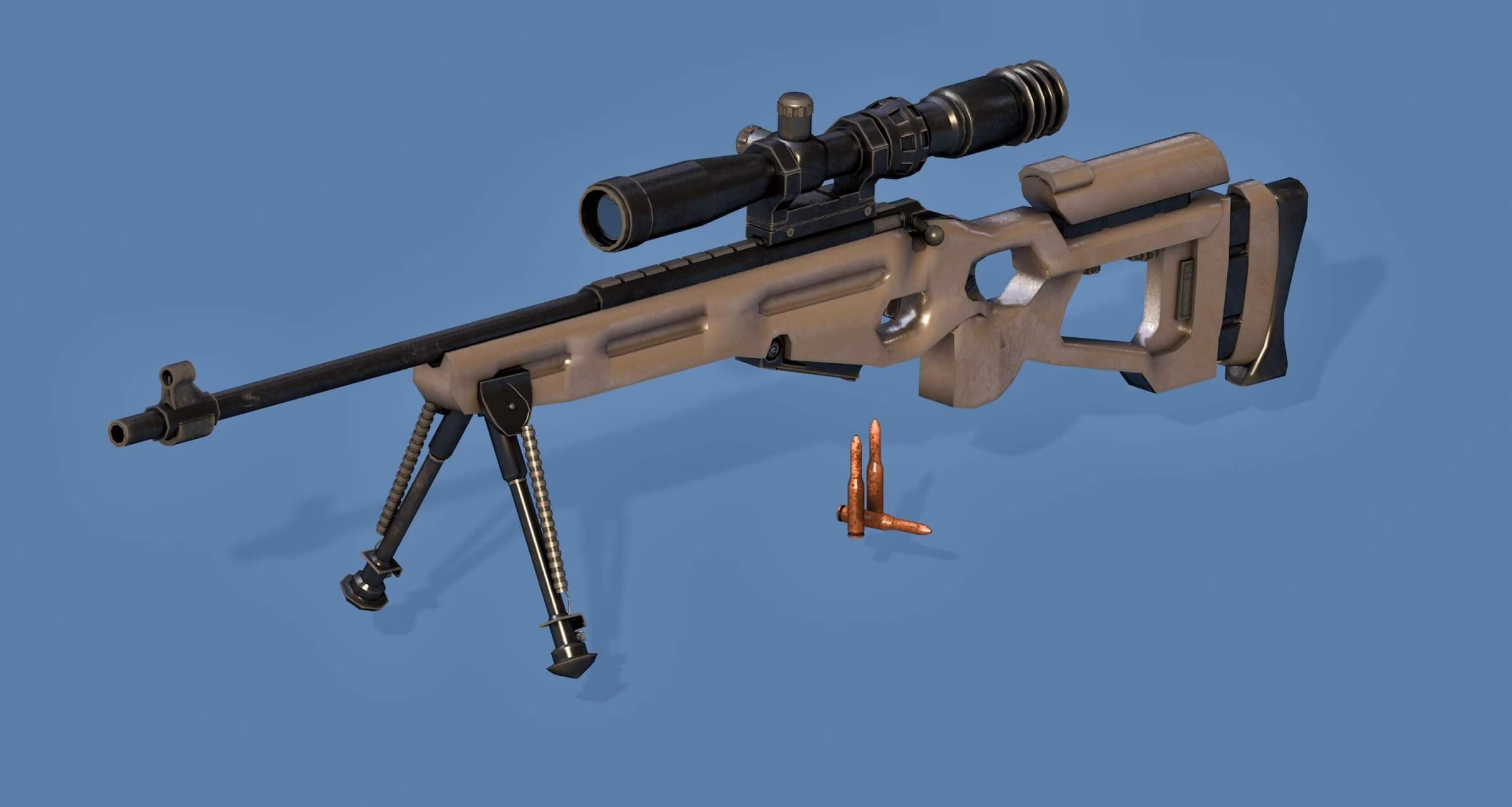 SV-98 Gun 3D Model by Tollaru