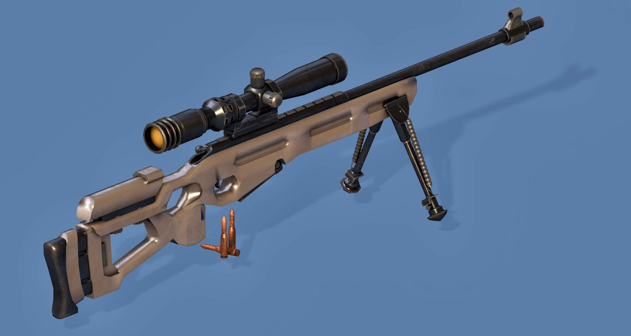 SV-98 Gun 3D Model by Tollaru