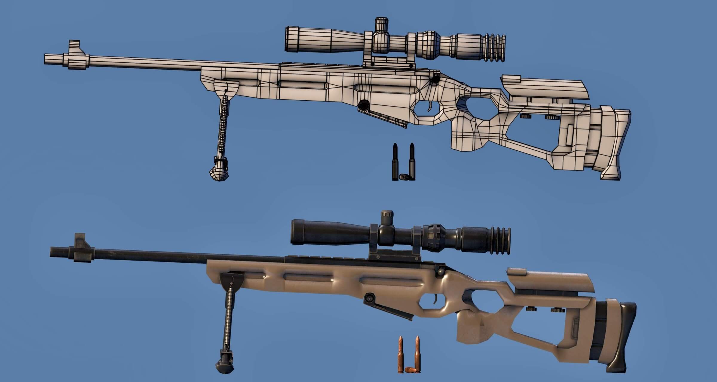 SV-98 Gun 3D Model by Tollaru