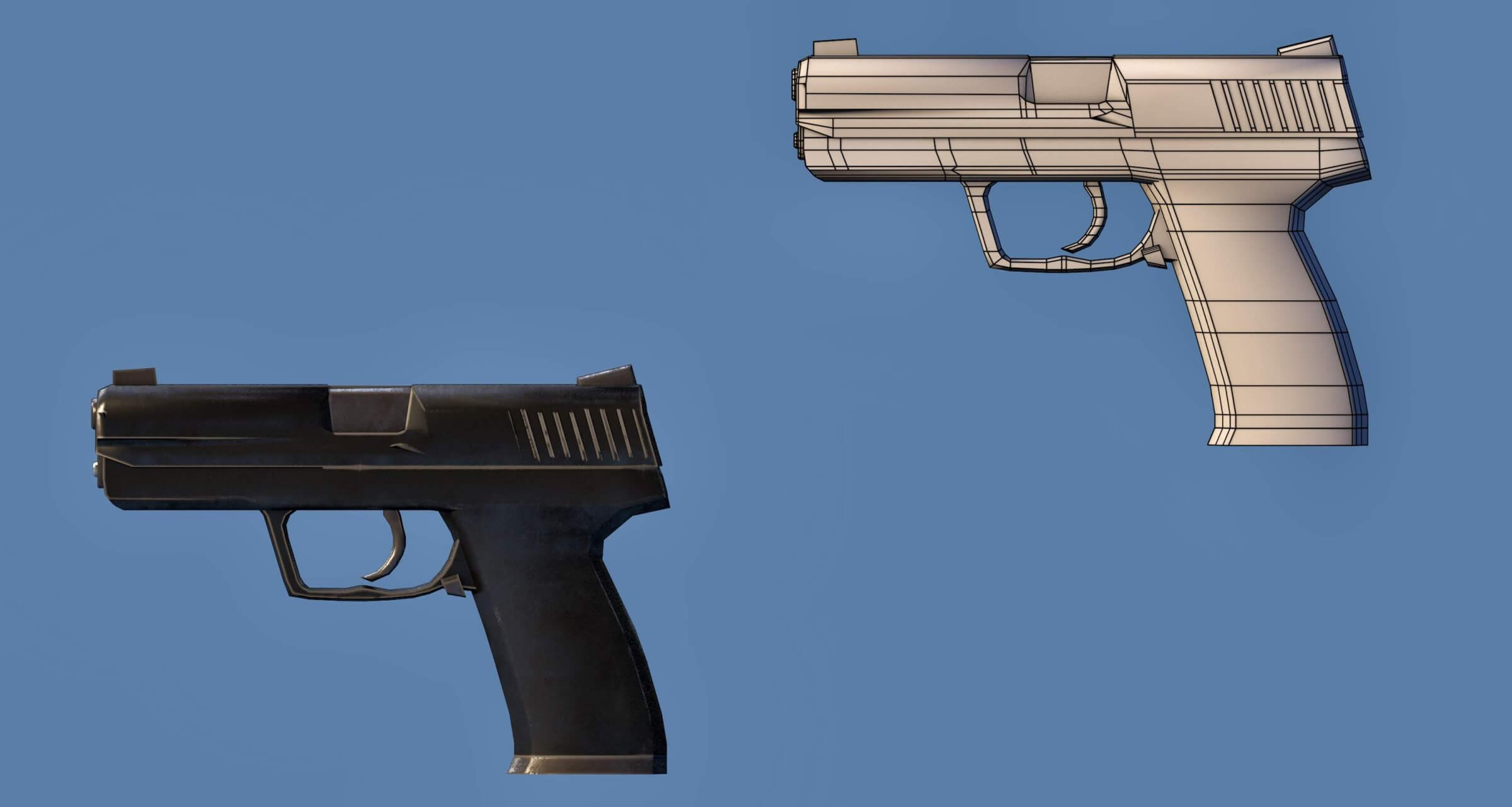 USP Gun - 3D Model by Tollaru